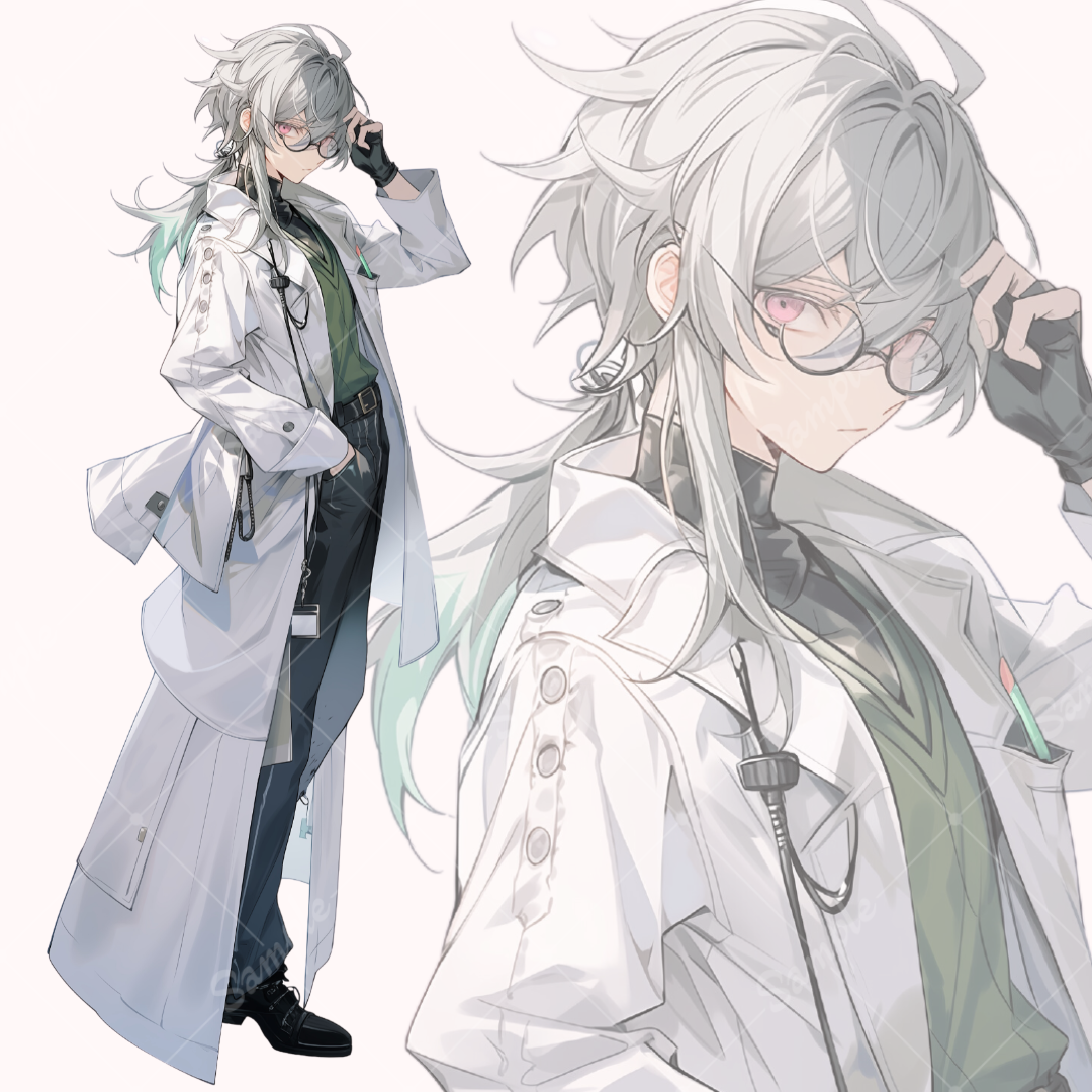 立ち絵素材119 医師 科学者 - いろはす - BOOTH