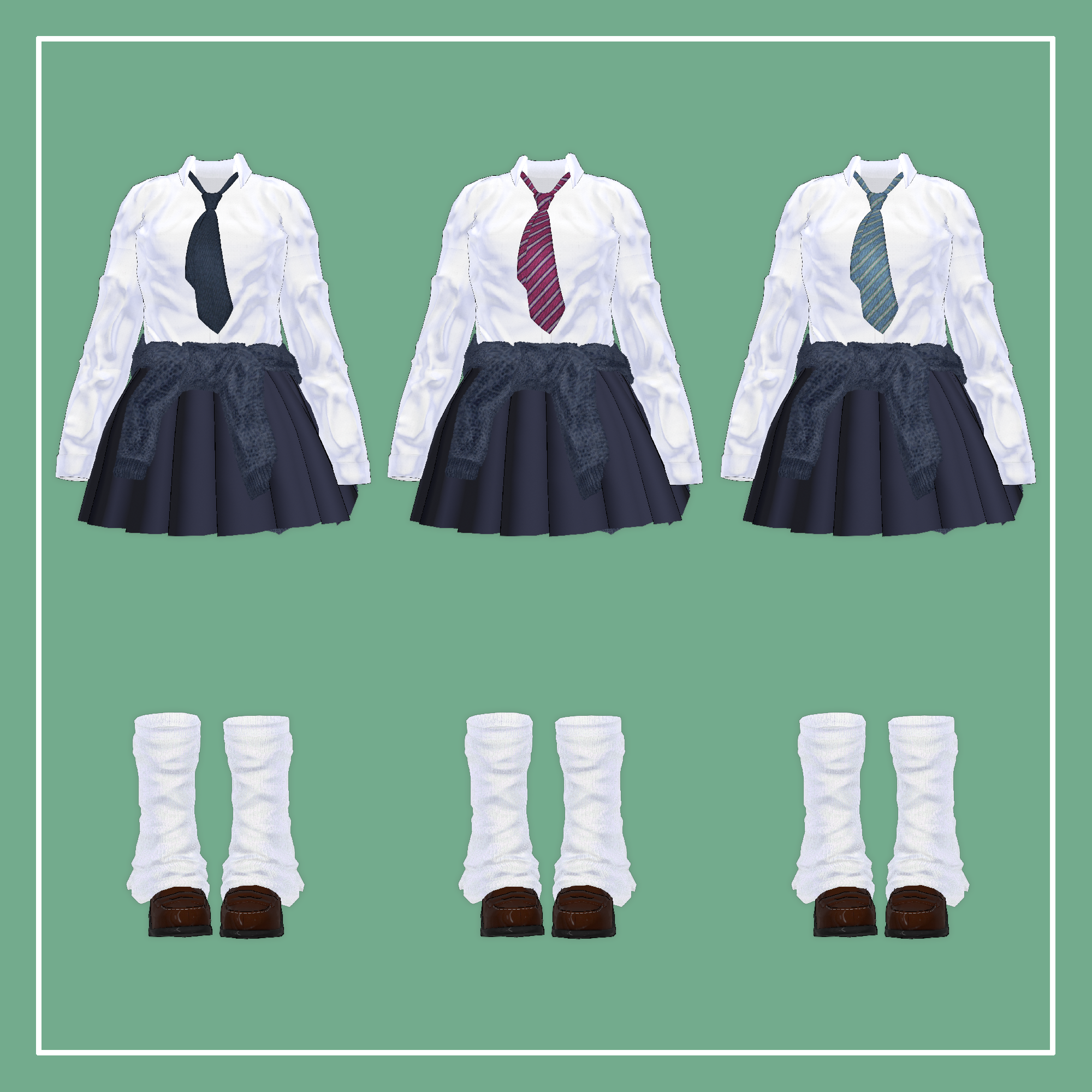 VRChat向け Shinra -森羅- JK Set version3（MA対応） - えれさとのお店 - BOOTH