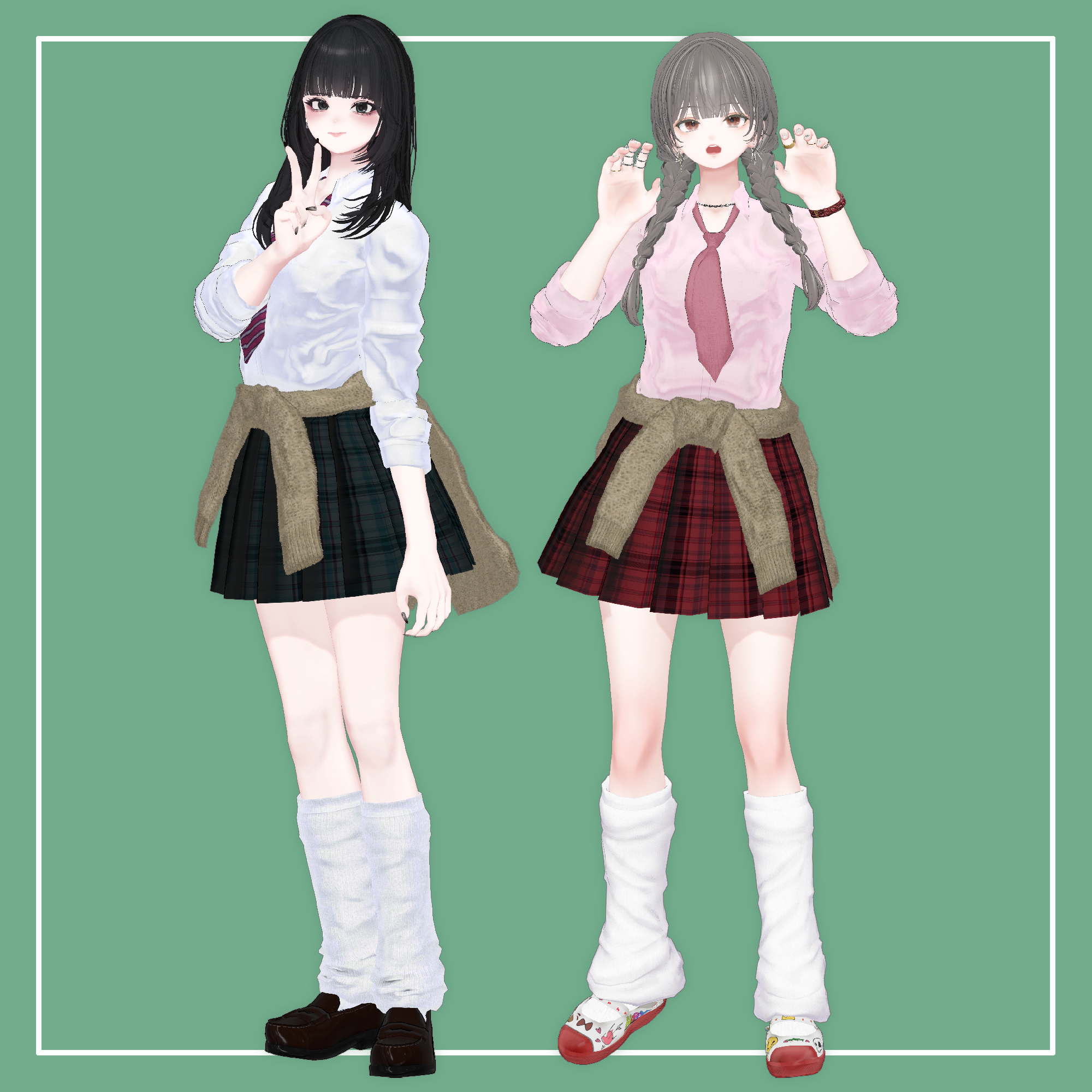 VRChat向け Shinra -森羅- JK Set version3（MA対応） - えれさとのお店 - BOOTH
