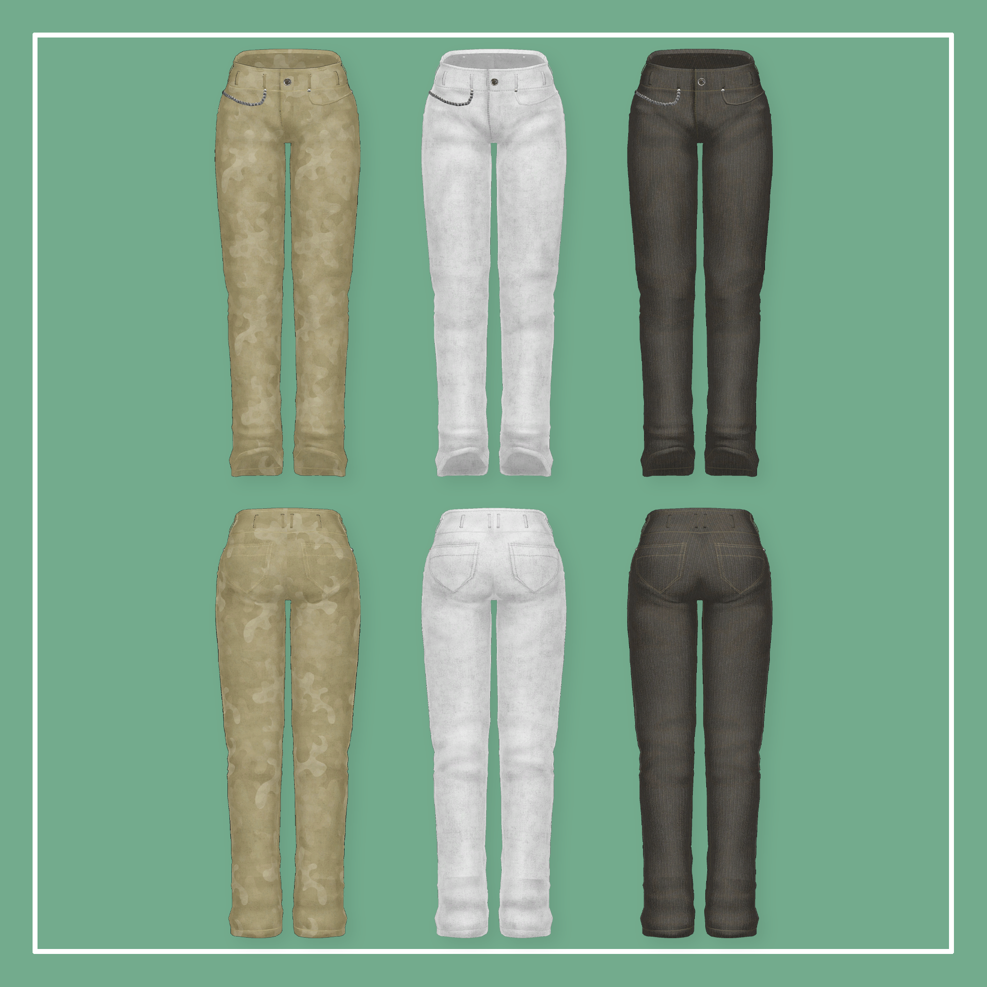 【VRChat】森羅専用 Straight Pants/ストレートパンツ（MA対応） - えれさとのお店 - BOOTH
