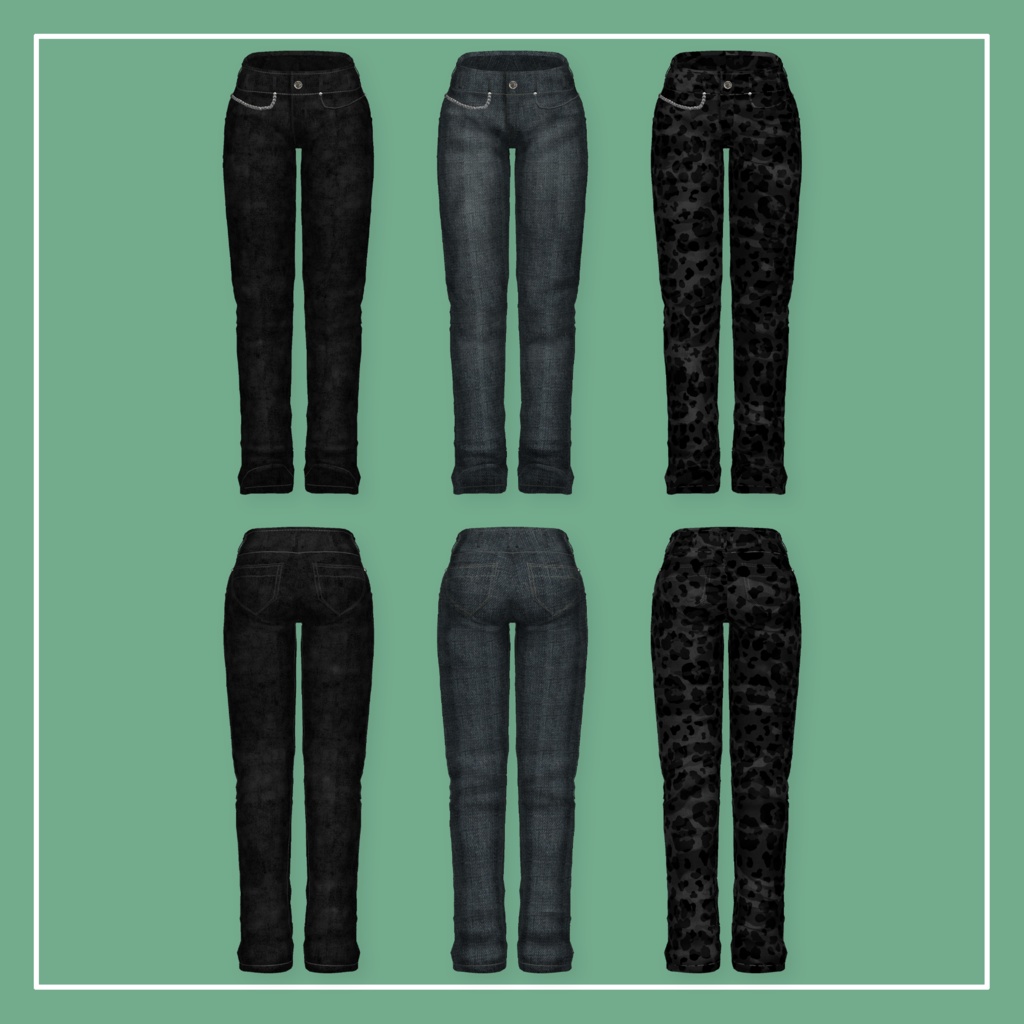 【VRChat】森羅専用 Straight Pants/ストレートパンツ（MA対応） - えれさとのお店 - BOOTH