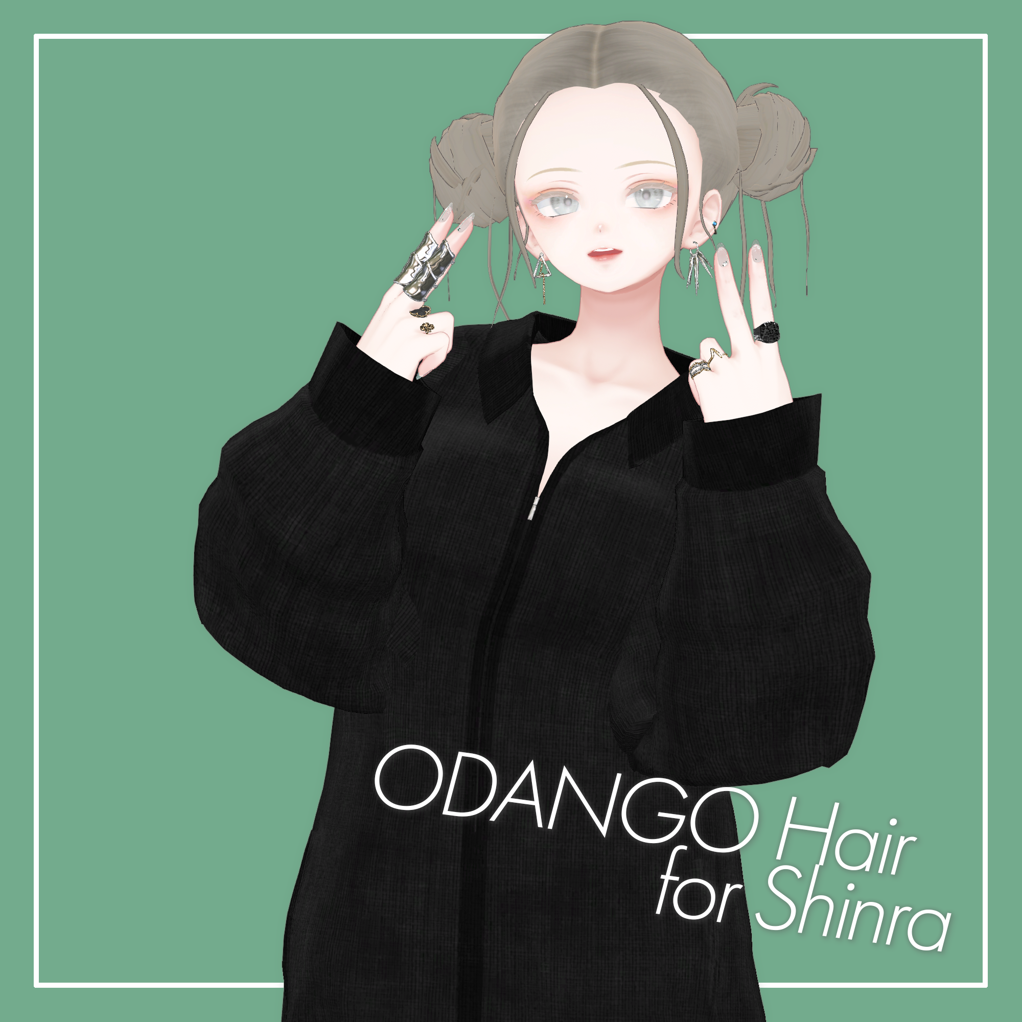 【VRChat】森羅専用 ODANGO Hair - えれさとのお店 - BOOTH