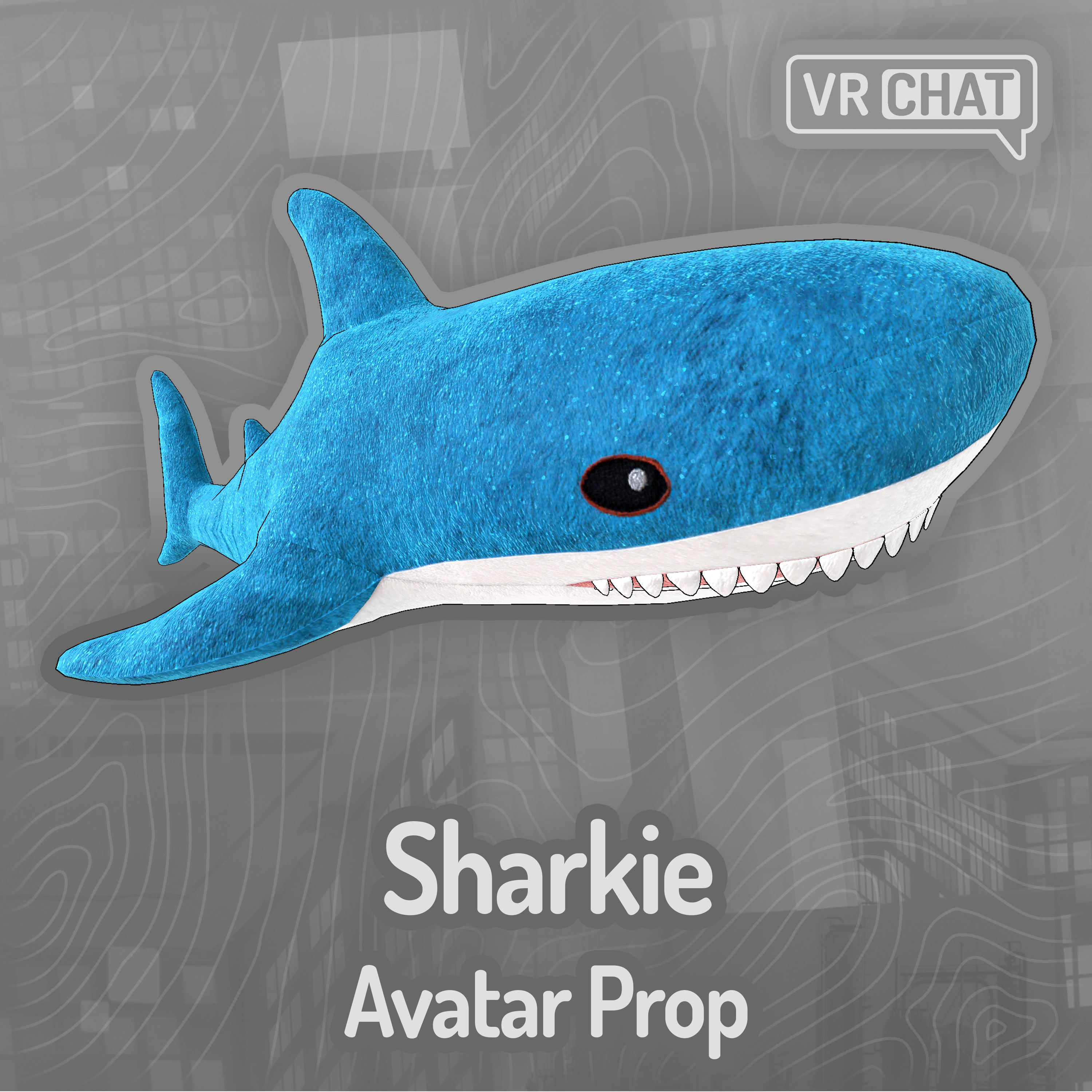 Sharkie Avatar Prop (サメのアバター小道具) - Rycia - BOOTH