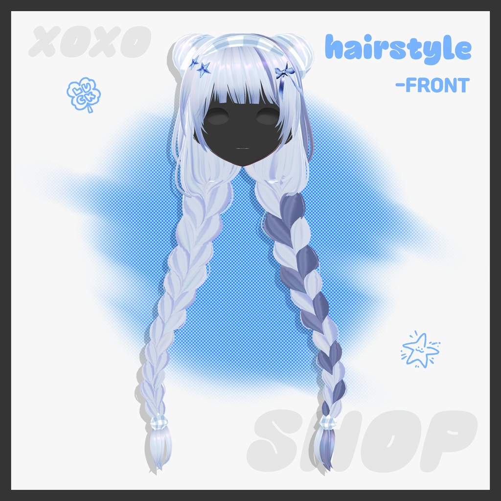 [vroid] BLUE_hair - xoxo88 - BOOTH