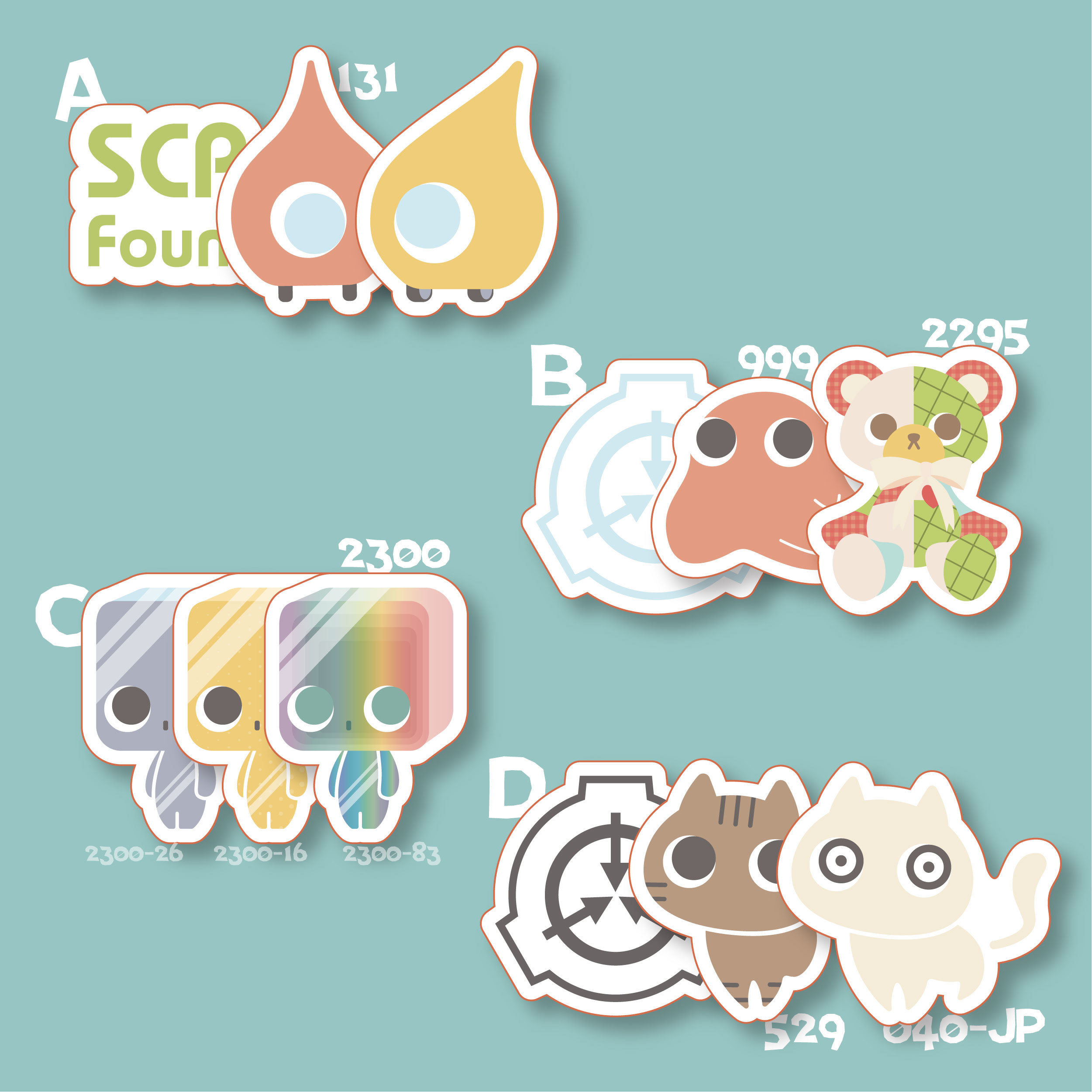 【SCP Foundation】SCiPステッカー3枚セット【収デン5】 - 若一(わかいち) - BOOTH