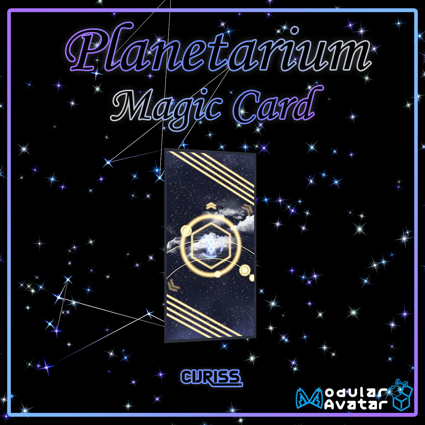 [VRChat Effect] Planetarium Magic Card - Curiss VRCTools - BOOTH