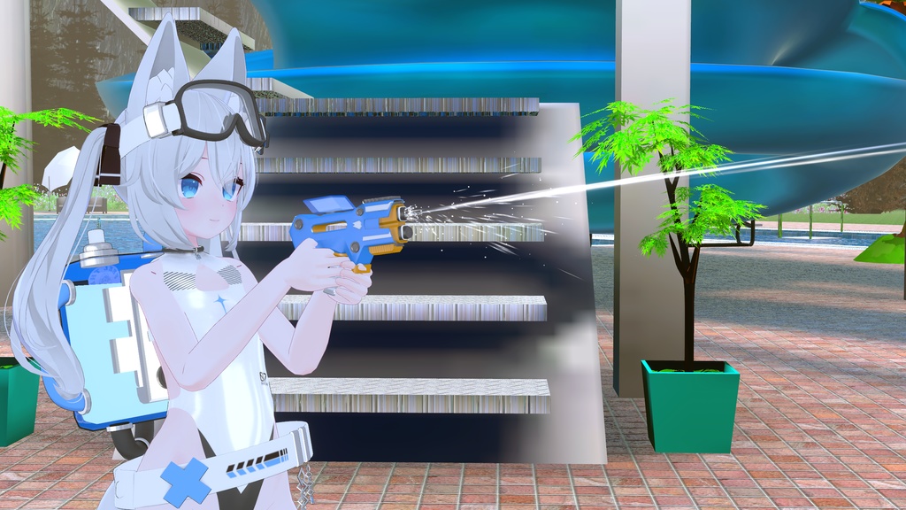 [VRChat] B_Watergun - Curiss VRCTools - BOOTH