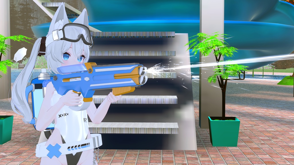 [VRChat] B_Watergun - Curiss VRCTools - BOOTH