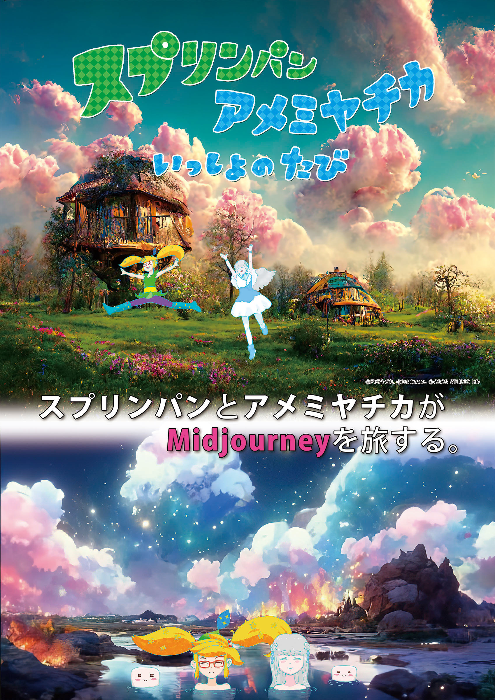 【新刊】『スプリンパン アメミヤチカ いっしょのたび』（ミニ冊子絵本）※送料込 - ANIBOOM-アニブーンショップ - BOOTH