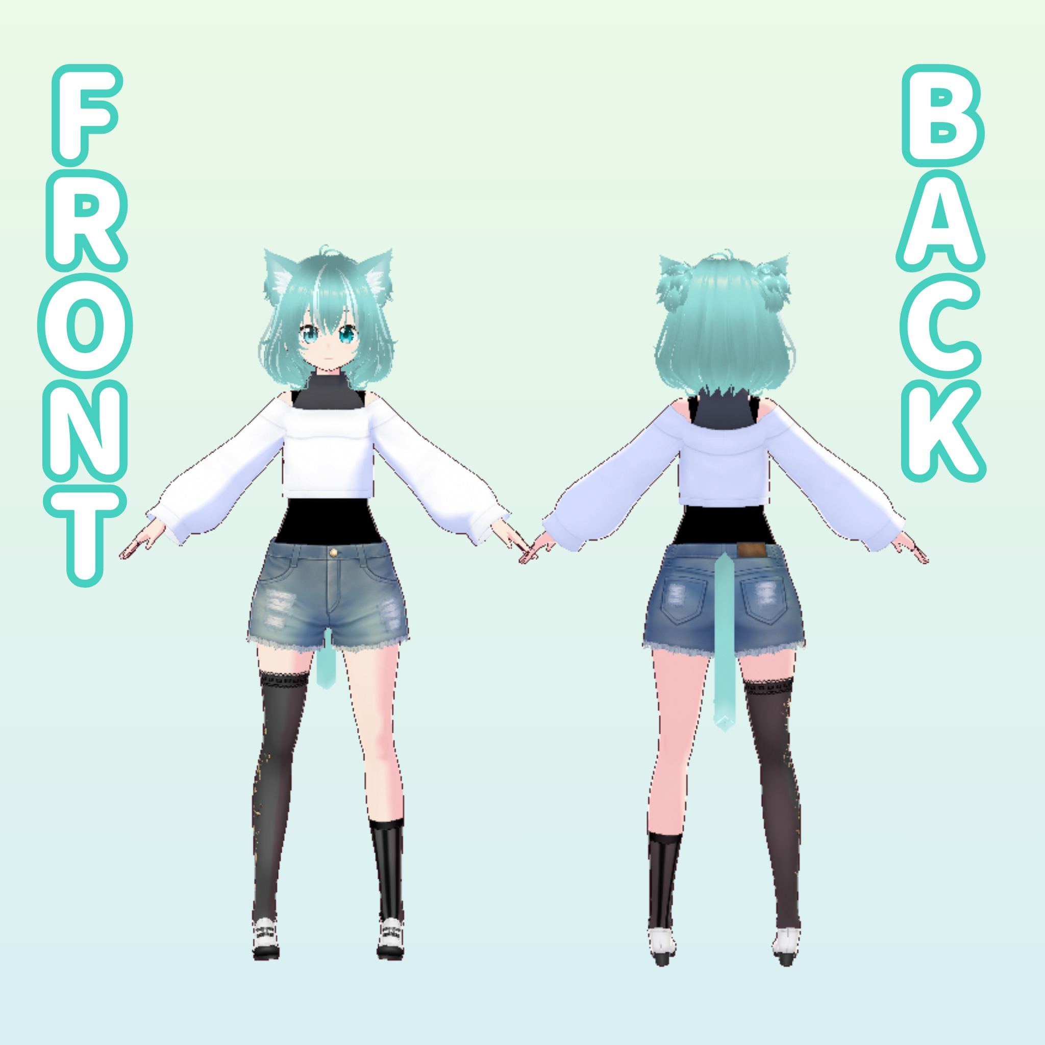 【オリジナル3Dモデル】マリ（VRChat・Cluster対応）UnityPackage・VRM・VRoidデータ - かるみゃ糖 - BOOTH