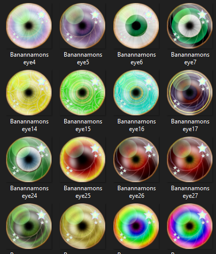 102 Banannamon eye textures - dallo5013 - BOOTH