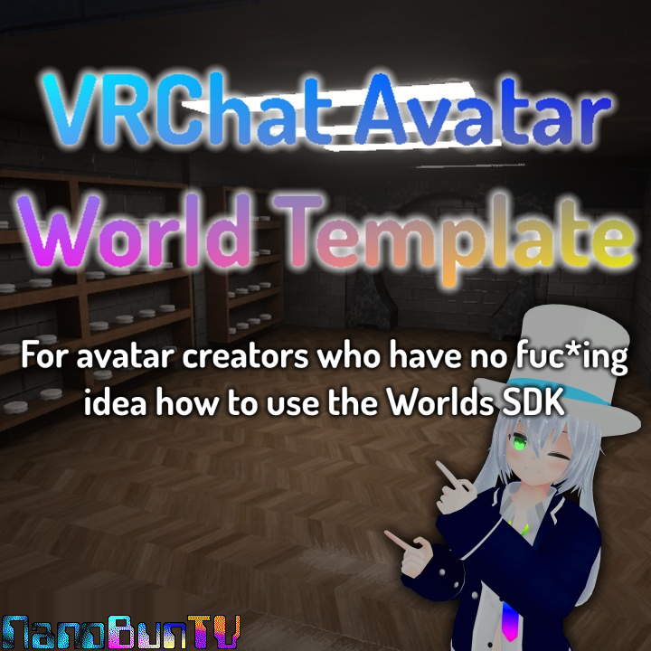 Avatar World Template for VRChat - NanoBunTV - BOOTH