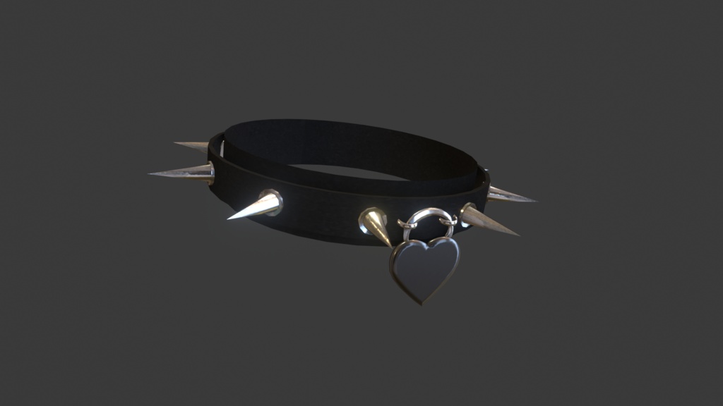 [VRC] Heart Collar VRChat - ExicrossVRC3D - BOOTH