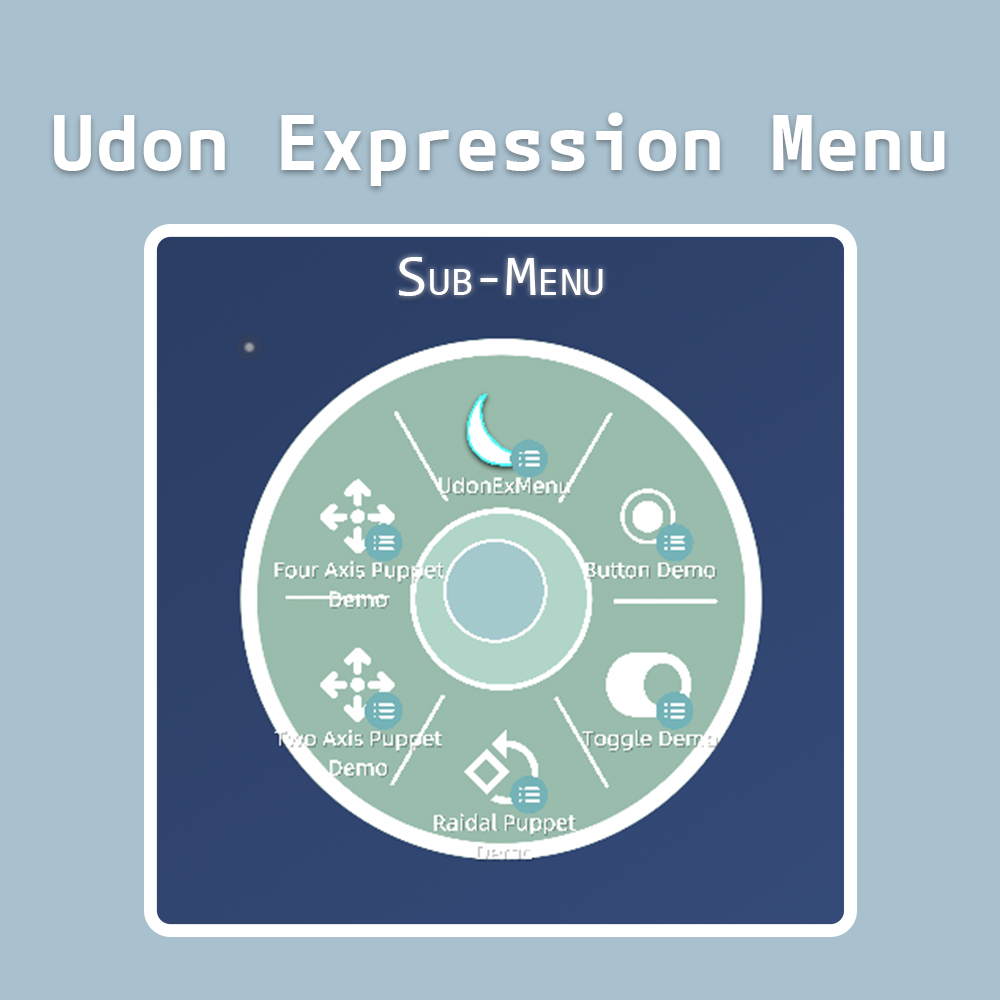 Udon Expression Menu [Udon Sharp | VRChat World] - YM STORE - BOOTH