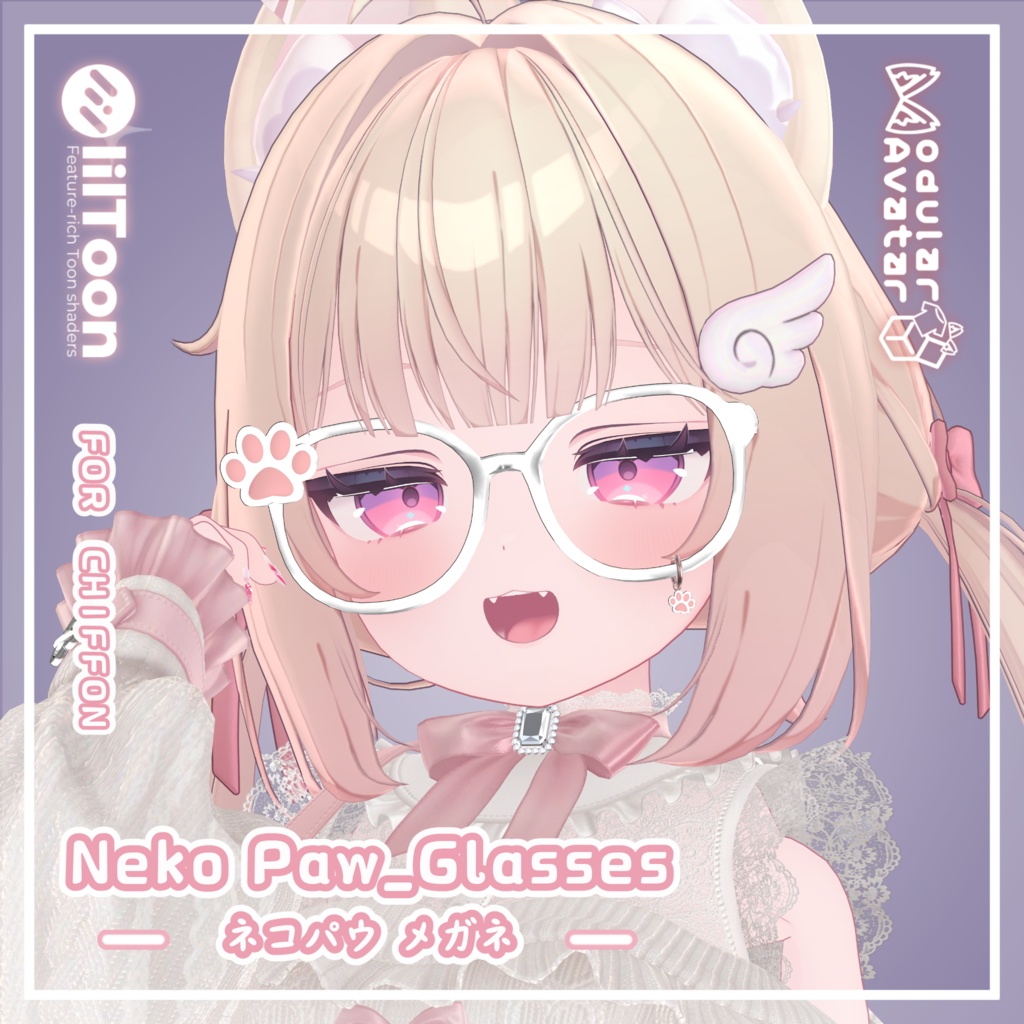 Chiffon（シフォン）🌸 NekoPaw Glasses - YM STORE - BOOTH