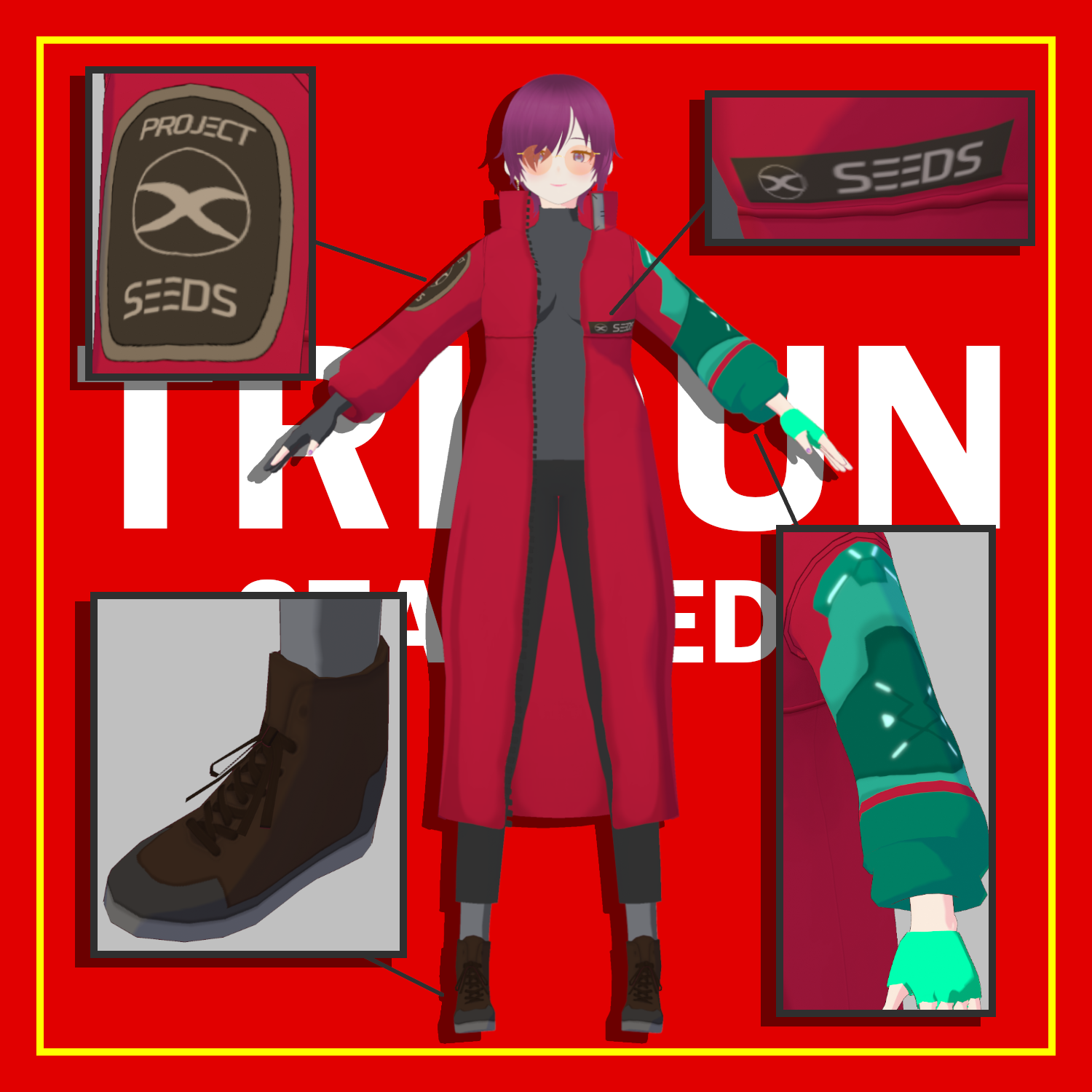 【無料配布】MCSシリーズ：ヴァッシュ・ザ・スタンピード モチーフコーデセット【TRIGUN STAMPEDE】 - いわしんち - BOOTH