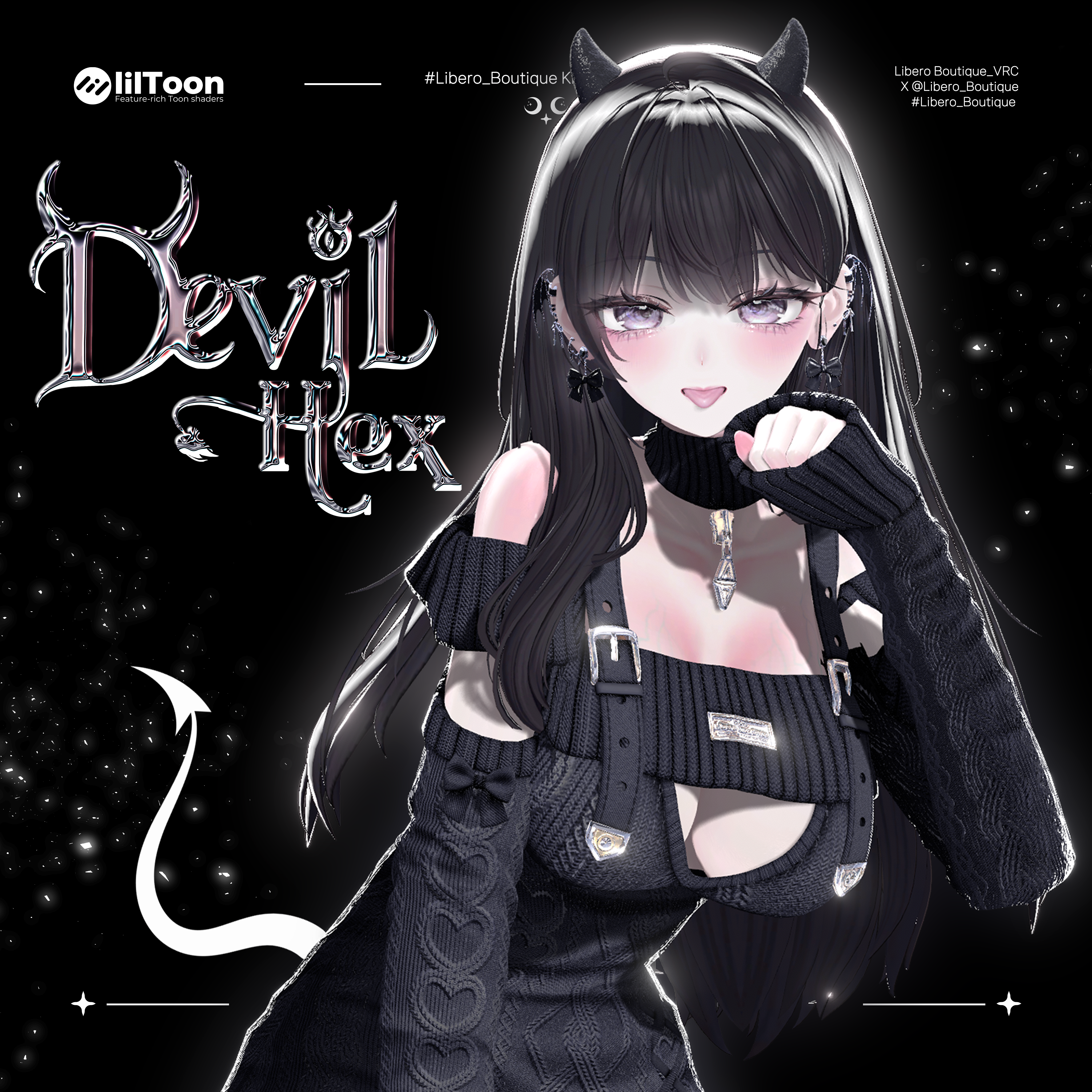 【13アバター対応】😈Devil Hex🖤 #Libero_Boutique - Libero Boutique - BOOTH