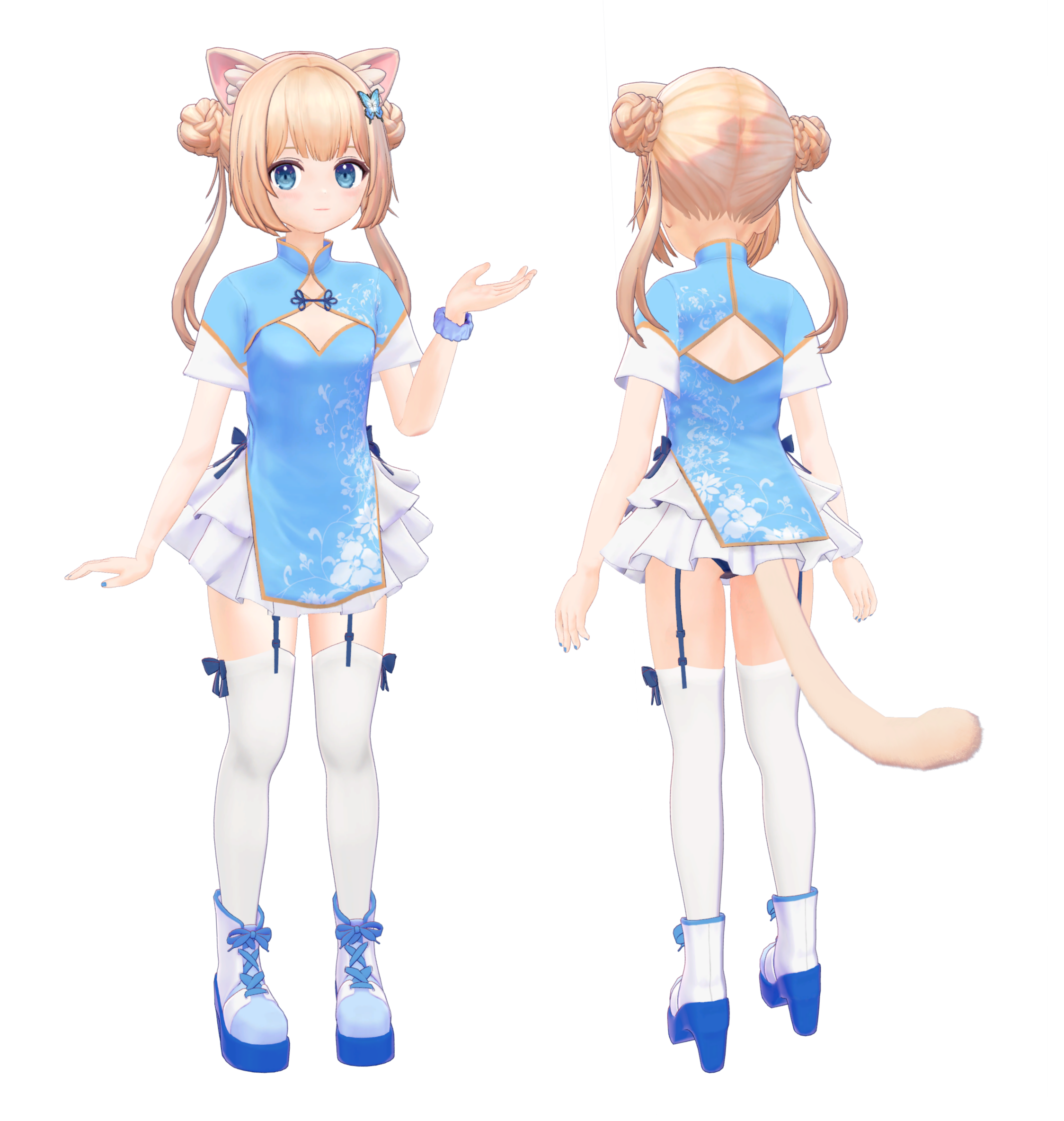 【VRChat】【MMD】【VRM】オリジナル3Dモデル LO1136 雨猫 - ふーふむ - BOOTH