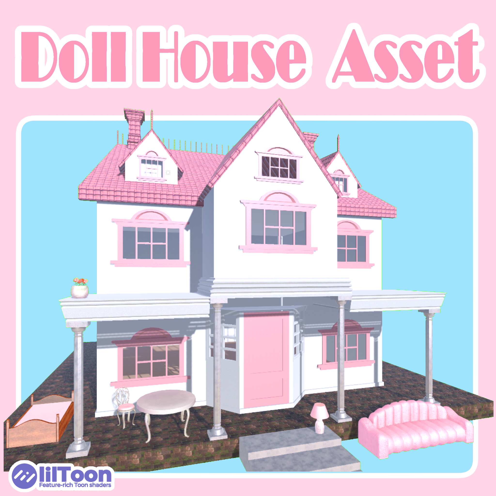 【VRChat向け】ドールハウスアセット - Bloom 3D Studio - BOOTH