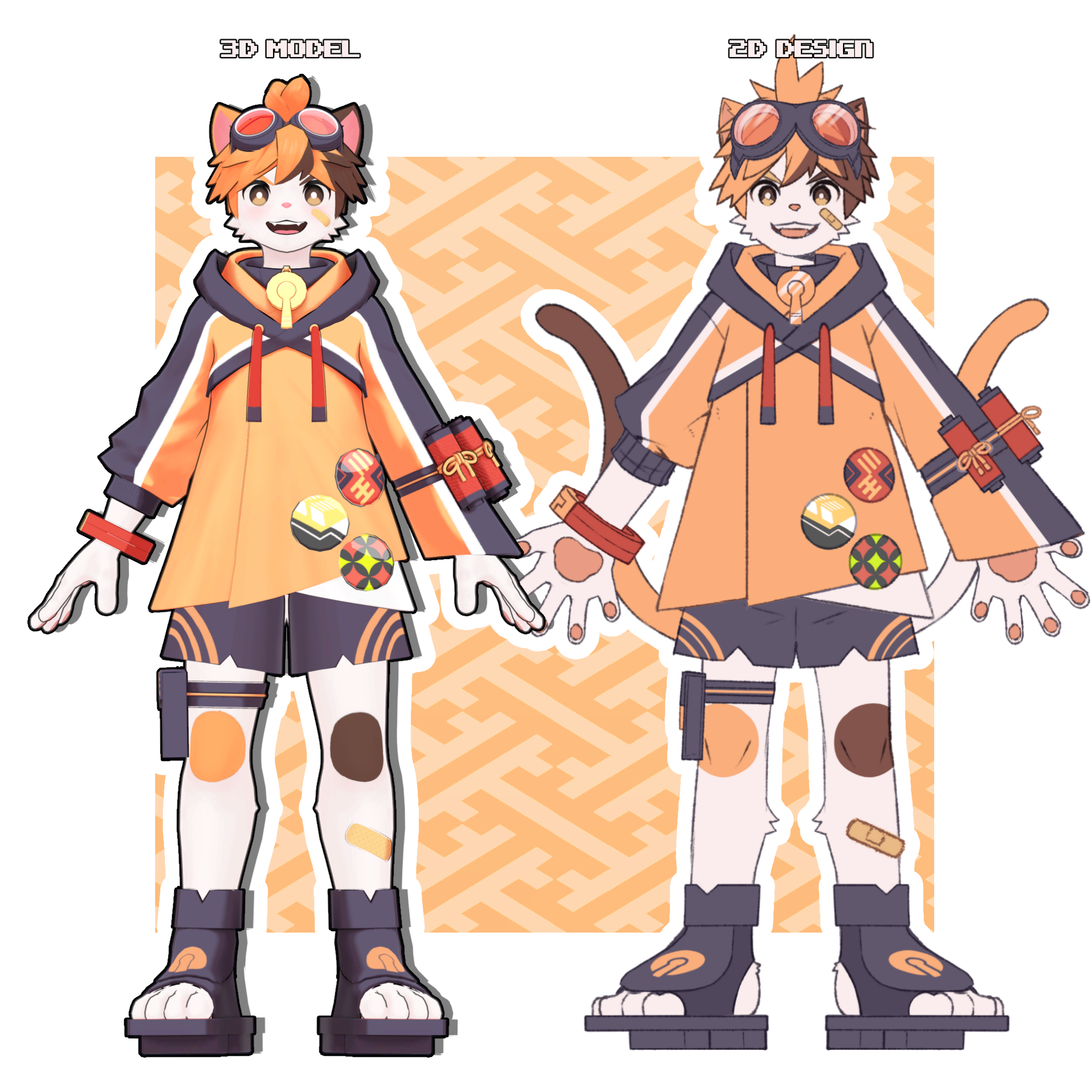 ミケマルくん/MIKEMARU/ VRChat Avatar 3D Model - 三毛屋 - BOOTH