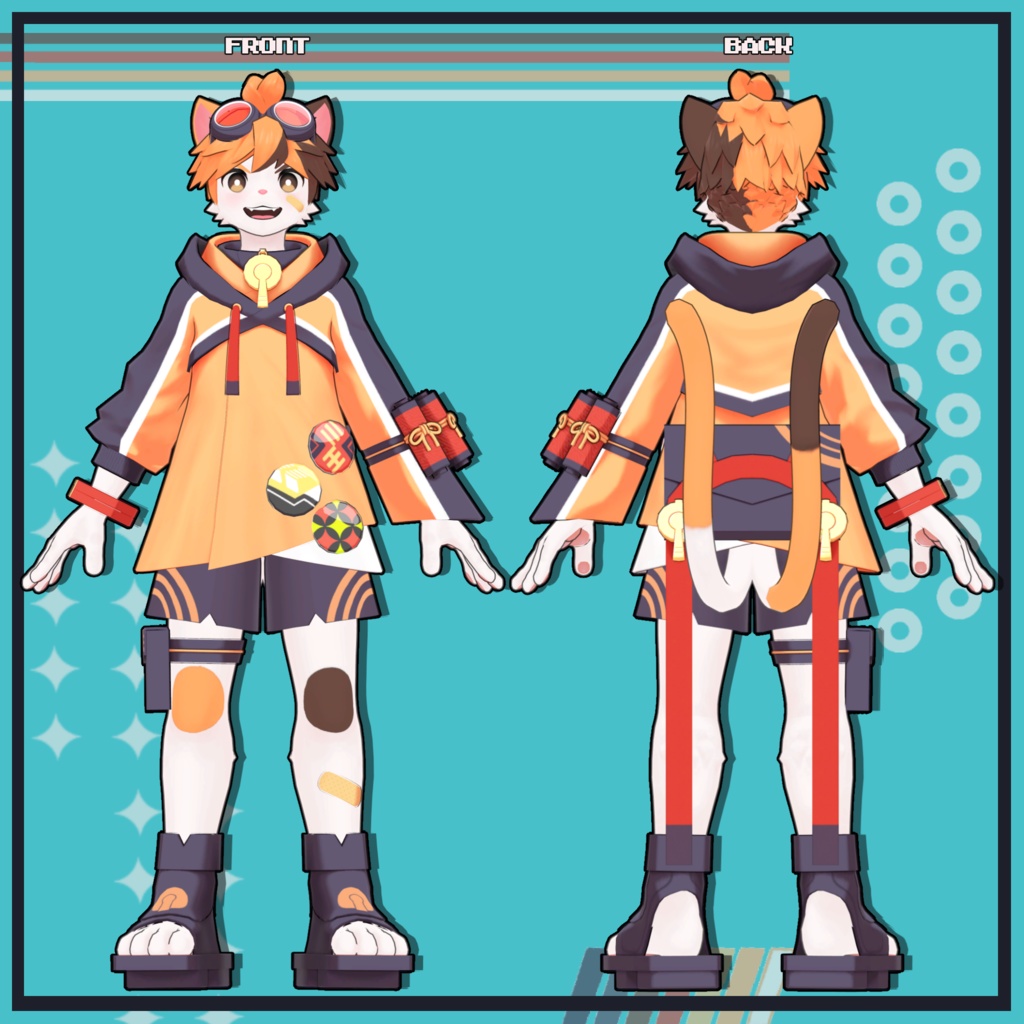 ミケマル/MIKEMARU/ VRChat Avatar 3D Model - 三毛屋 - BOOTH