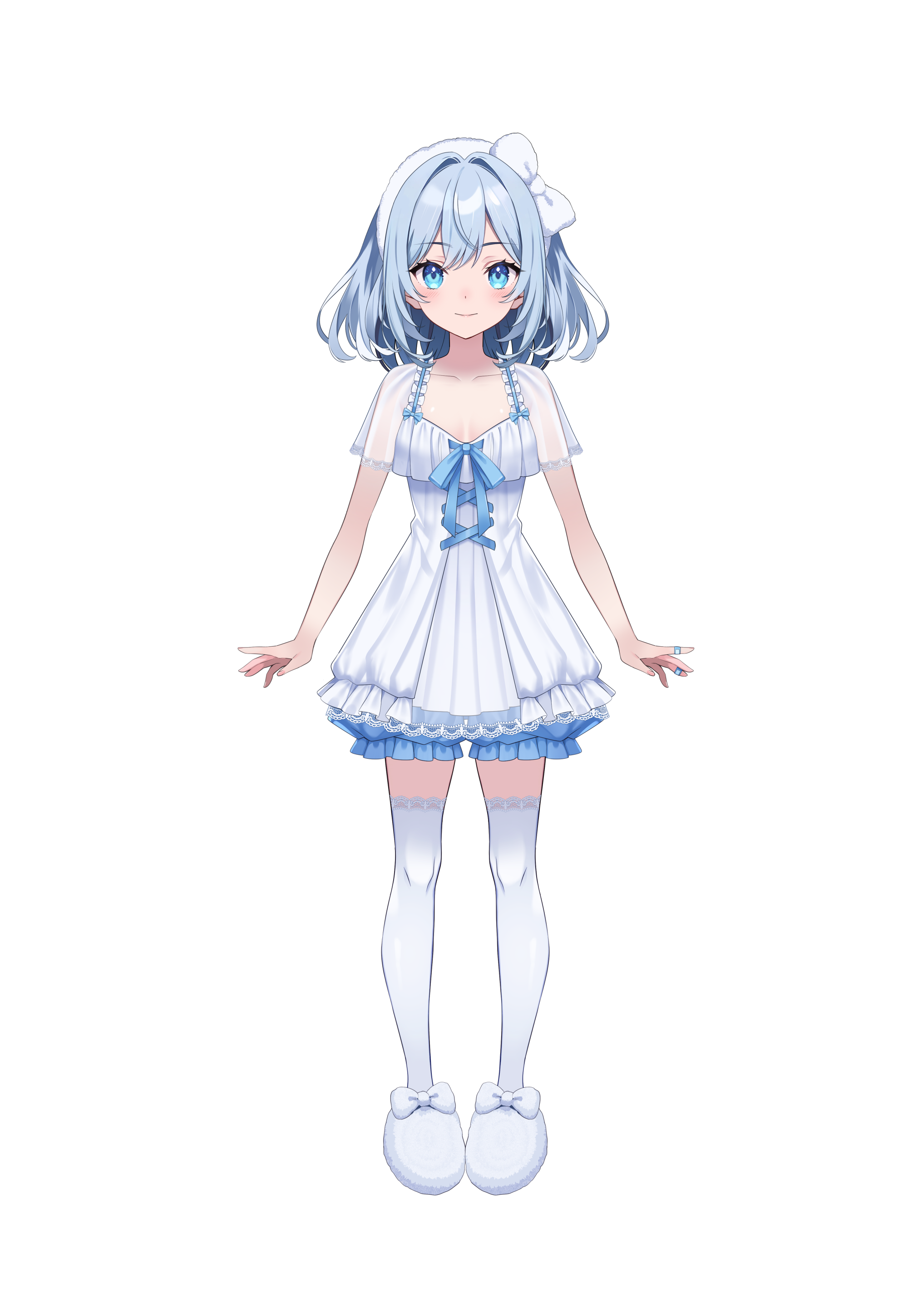 【限定1点】ブルーなメイド風少女【VTS対応】 - Omochi - BOOTH