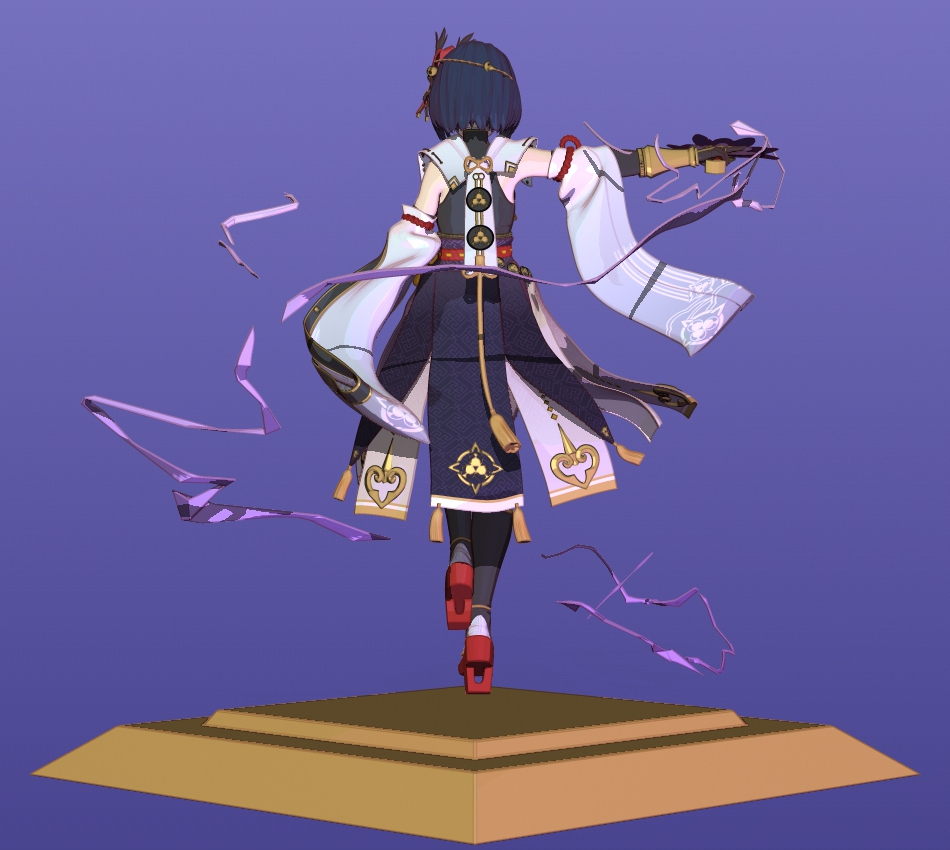 原神 九条沙羅 スカルプトモデル(ZPR) - Genshin Impact Kujou Sara Sculpted Model(ZPR) - YUU_CG - BOOTH