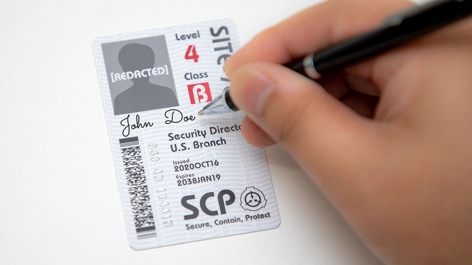 SCP財団 記名式認証カード - ほくしん堂 - BOOTH