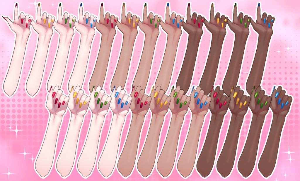 Sassy YAAAAAASSSSS Hand Vtuber Assets - Non Anon / 亜音ノン 👀 @PRISM Project - BOOTH