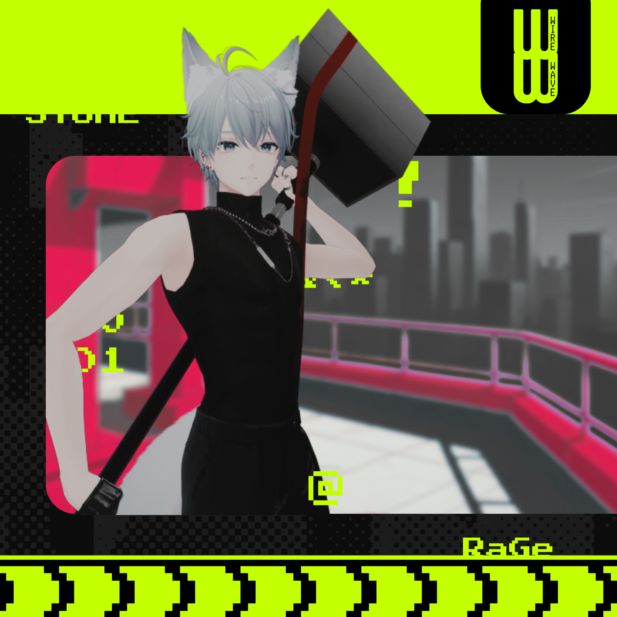 石の怒り | Stone Rage Hammer | - WireWave - BOOTH