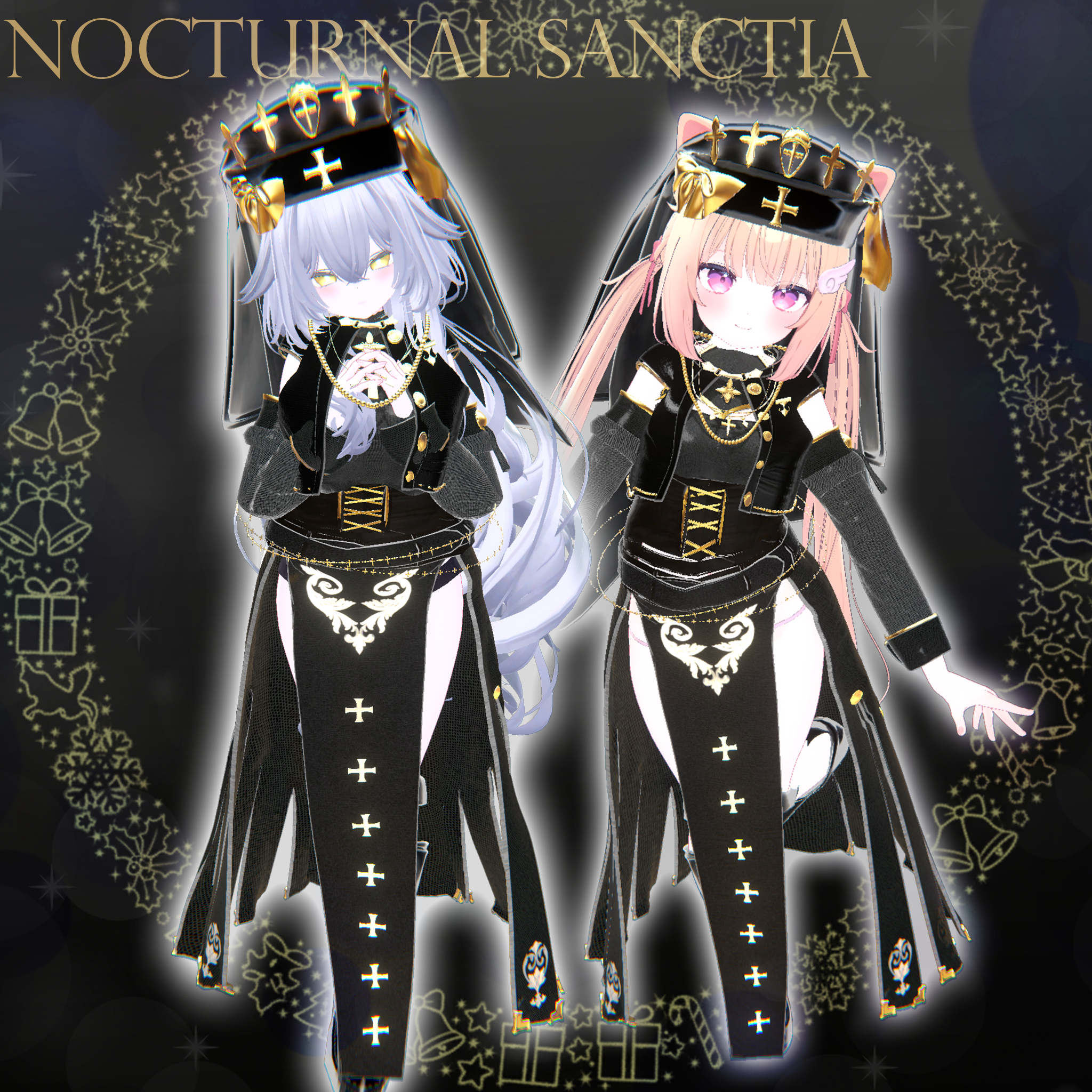 【7アバター対応】Nocturnal Sanctia【VRC衣装】 - Lily Bloomary(リリィブルーマリー) - BOOTH