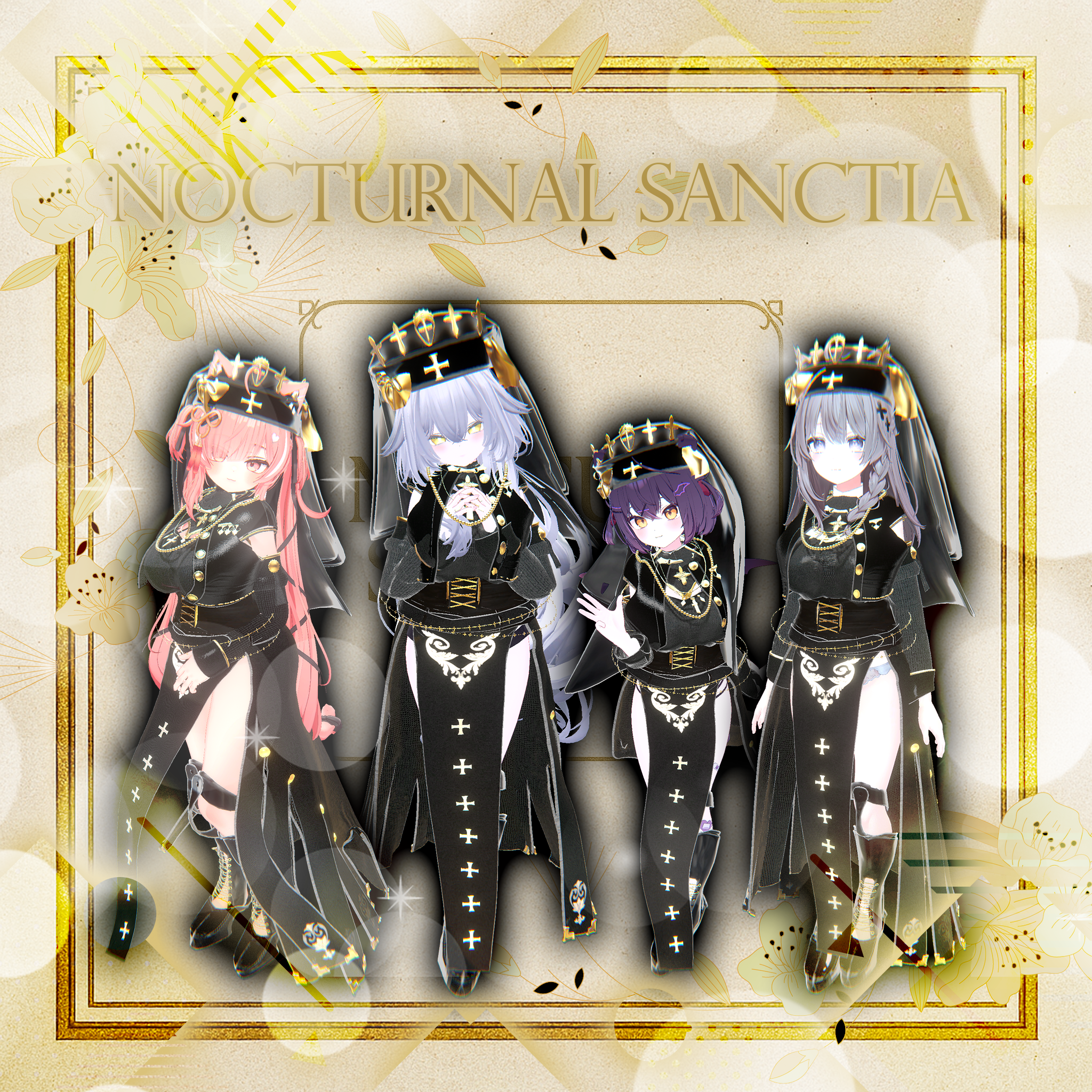 【7アバター対応】Nocturnal Sanctia【VRC衣装】 - Lily Bloomary(リリィブルーマリー) - BOOTH