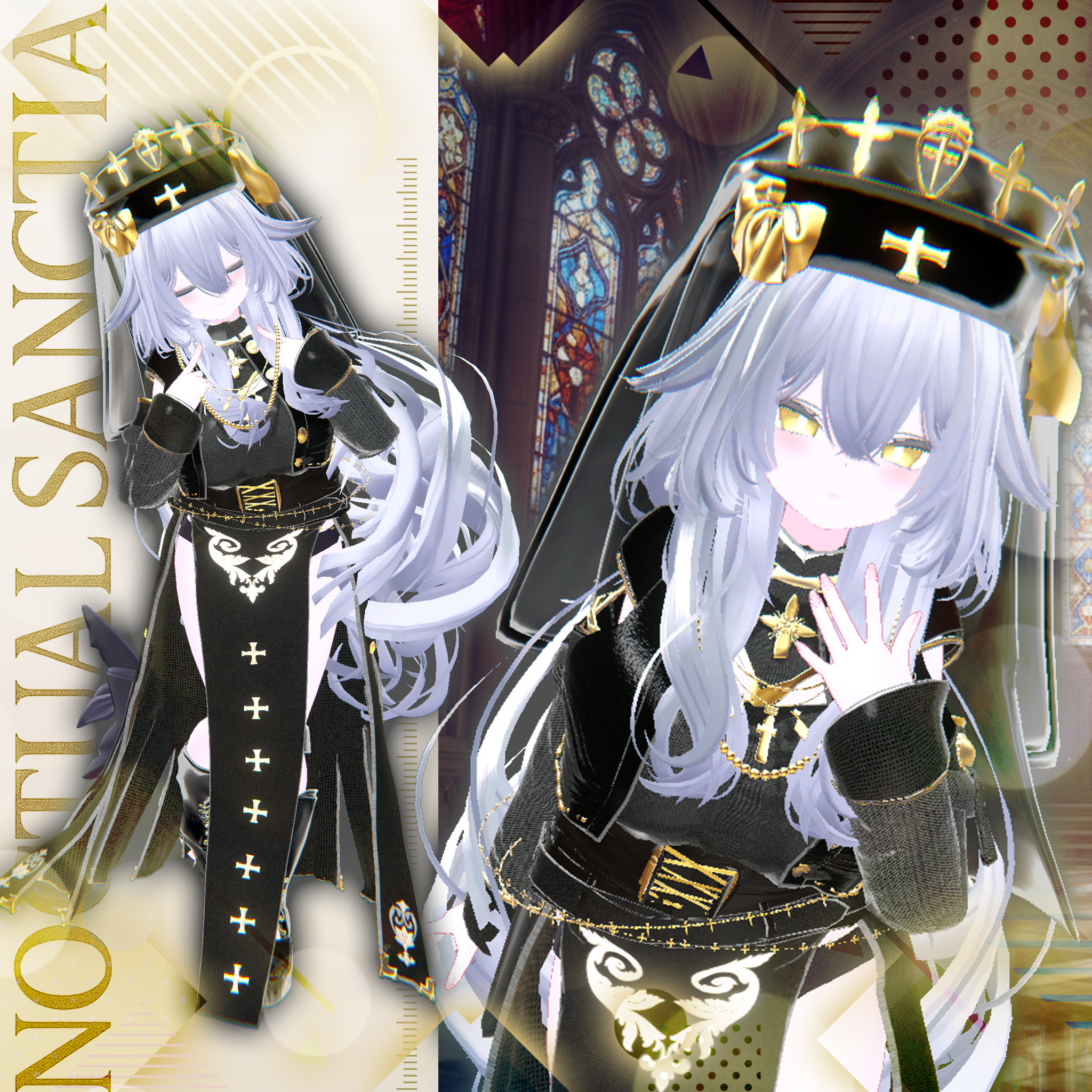 【7アバター対応】Nocturnal Sanctia【VRC衣装】 - Lily Bloomary(リリィブルーマリー) - BOOTH