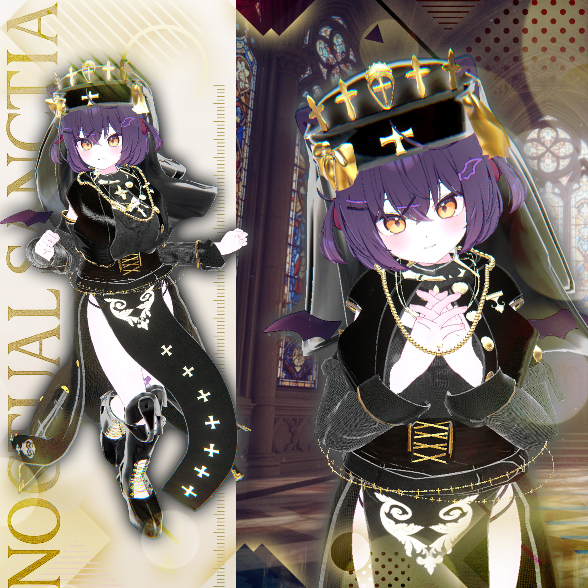 【7アバター対応】Nocturnal Sanctia【VRC衣装】 - Lily Bloomary(リリィブルーマリー) - BOOTH