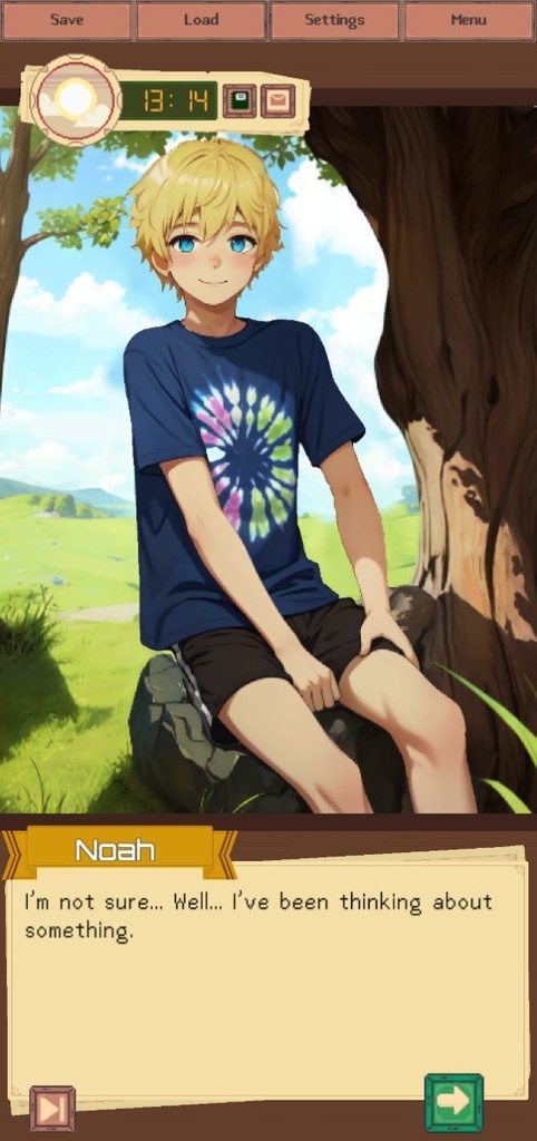 Camp Arcadia - Yaoi/BL Visual Novel - Hael (Camp Arcadia Game) - BOOTH