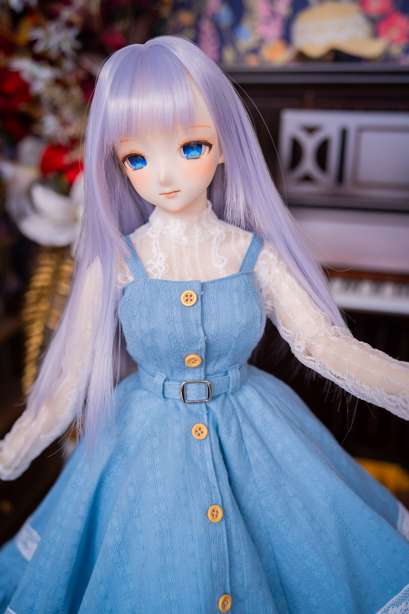 DD・DDSレーストップ＆ジャンパースカートセットアップ三点セット【ブルー】 - GINGER TEA - BOOTH