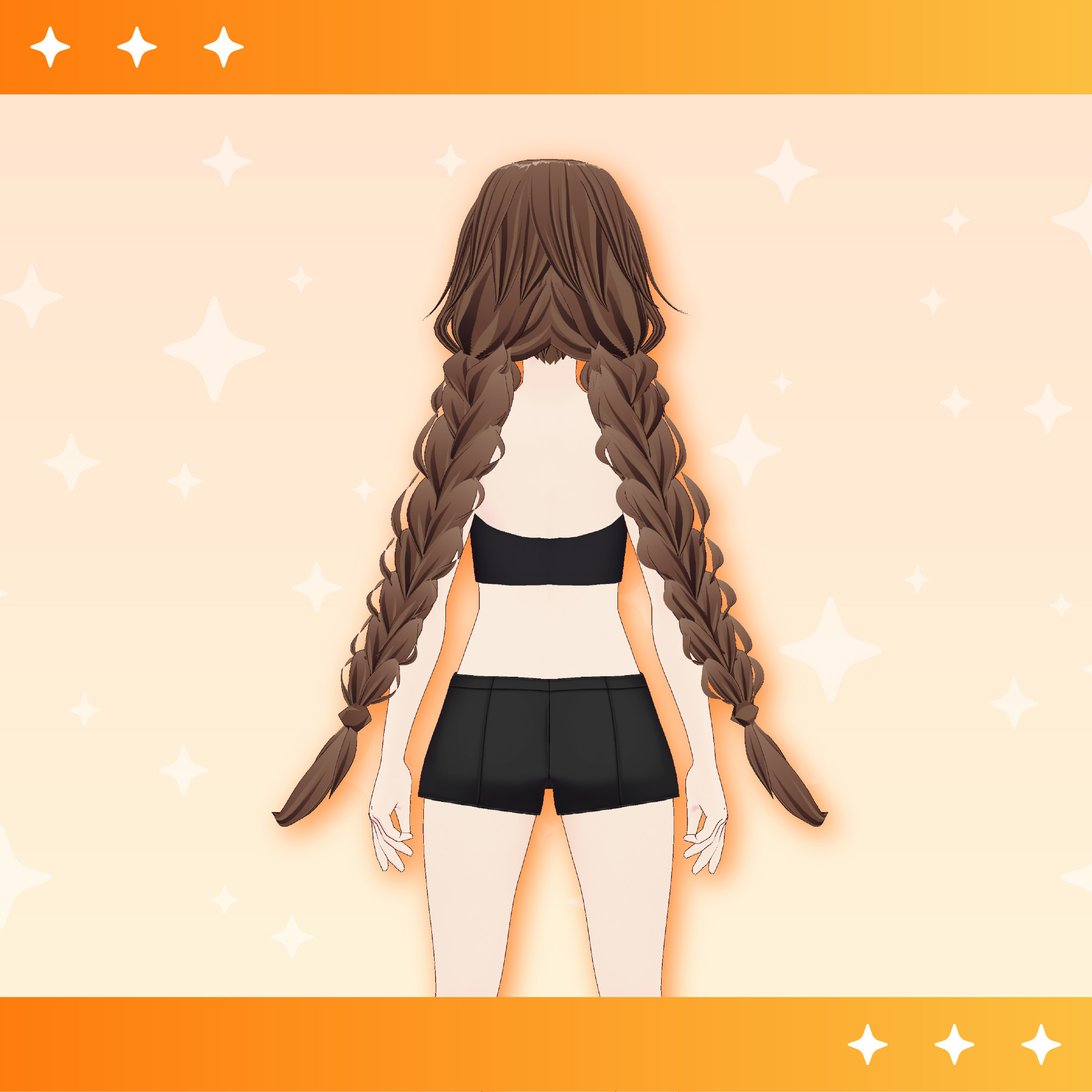 [VRoid] Braids Hair / 髪型 三つ編み - Kupopo Shop - BOOTH