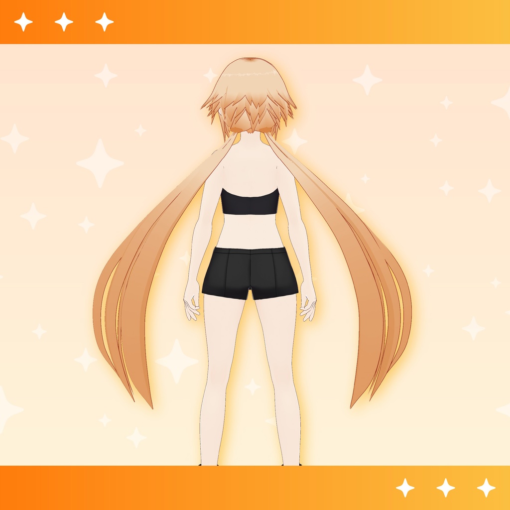 [VRoid] Low Twin tails Hair / 髪型 ローツインテール - Kupopo Shop - BOOTH