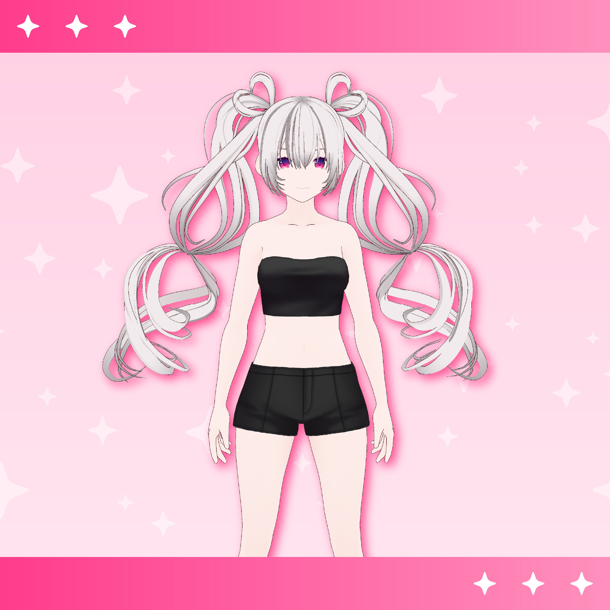 [VRoid] Twin tails Hair / 髪型 カールツインテール - Kupopo Shop - BOOTH