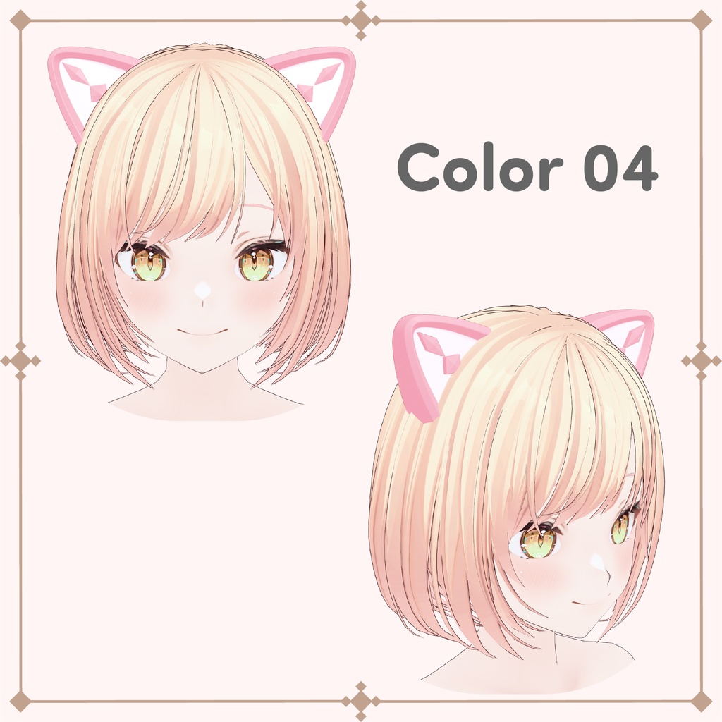 Cyber cat ears / サイバー猫耳 [VRoid] - Kupopo Shop - BOOTH