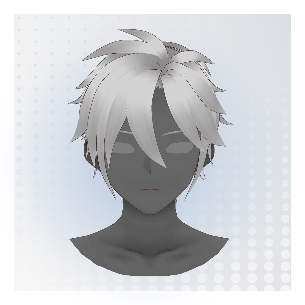 【FREE/ 無料】[VRoid] Short Hair / 髪型 男女兼用 ショートヘア - Kupopo Shop - BOOTH