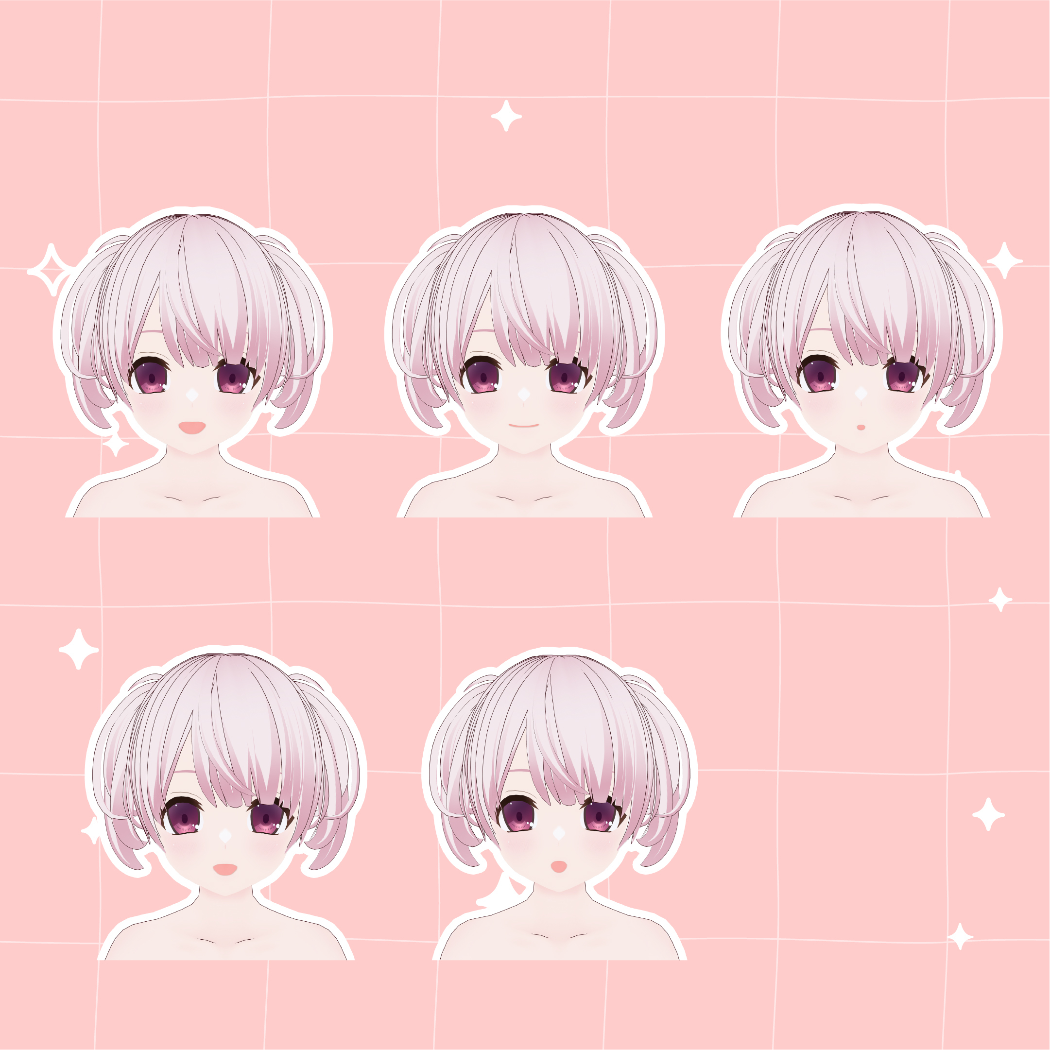 [VRoid] Moe character model / 3Dモデル（萌え系の女の子） - Kupopo Shop - BOOTH