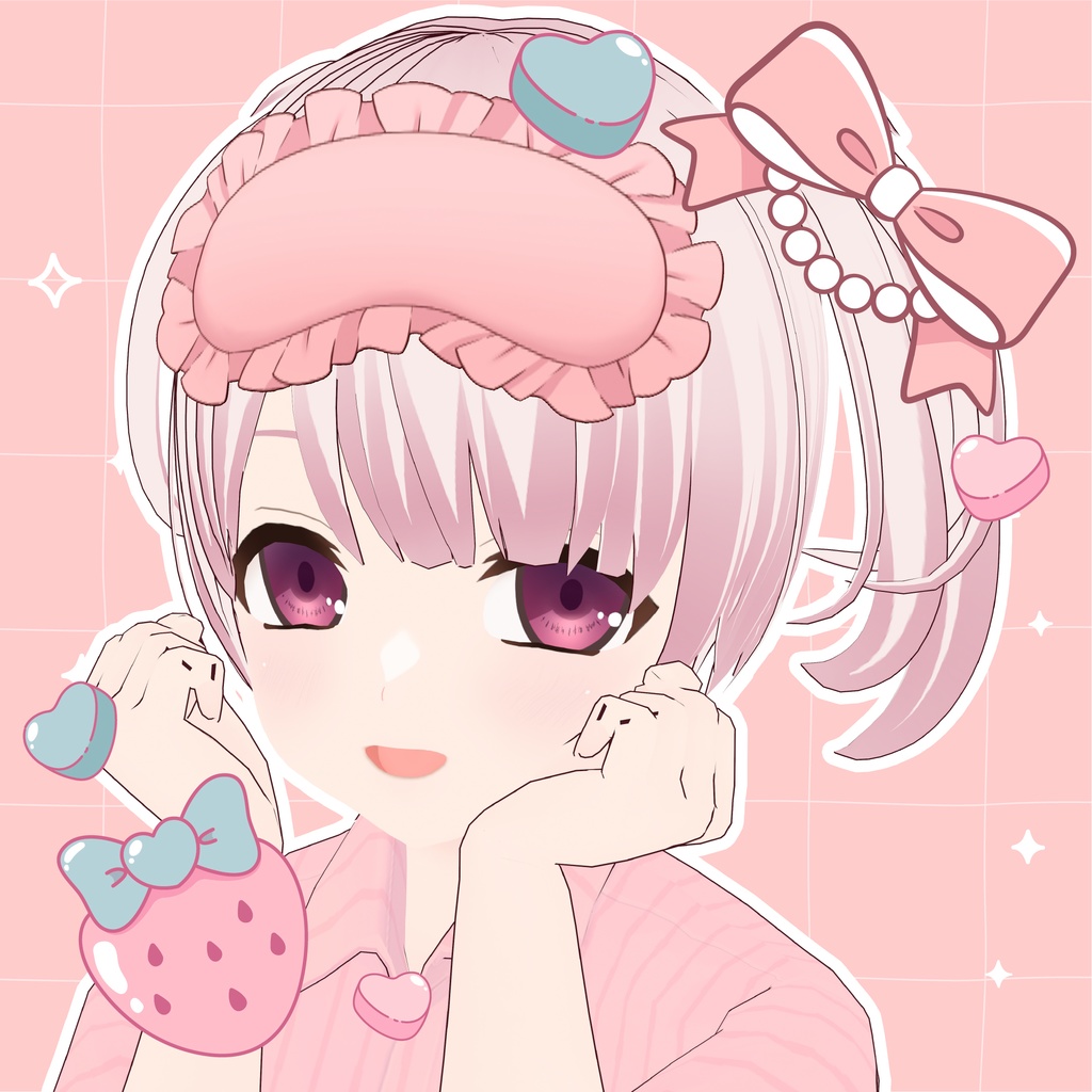 [VRoid] Moe character model / 3Dモデル（萌え系の女の子） - Kupopo Shop - BOOTH
