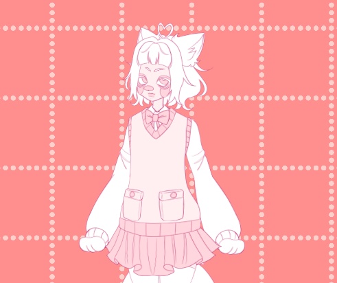 LIVE2D VTUBER MODEL FULL BODY FREE - bug-sprxy - BOOTH