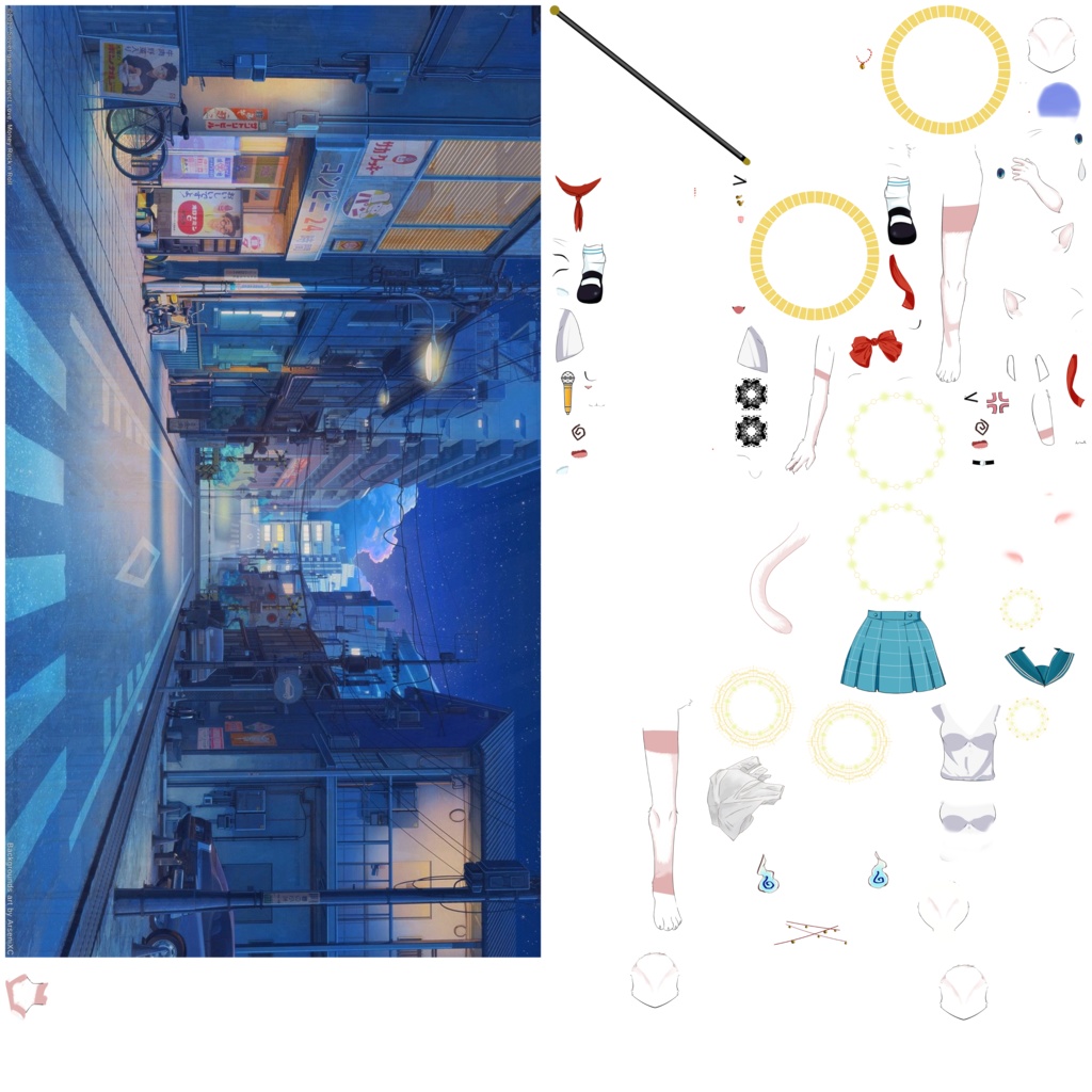 live2d orcish model for vtuber , prprlive - suiyan - BOOTH