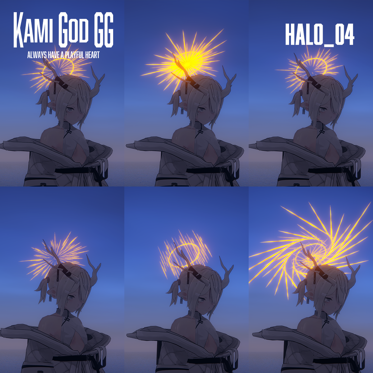 【VRChat想定】PB対応 神GODヘイロー04 天使の輪 / Angel halo - kamigodgg - BOOTH