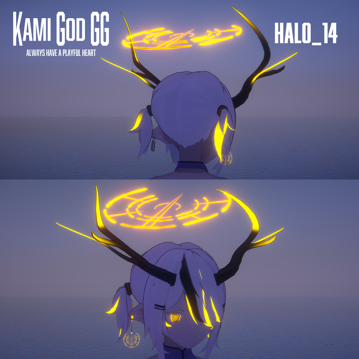 【VRChat想定】PB対応 神GODヘイロー014 天使の輪 / Angel halo - kamigodgg - BOOTH