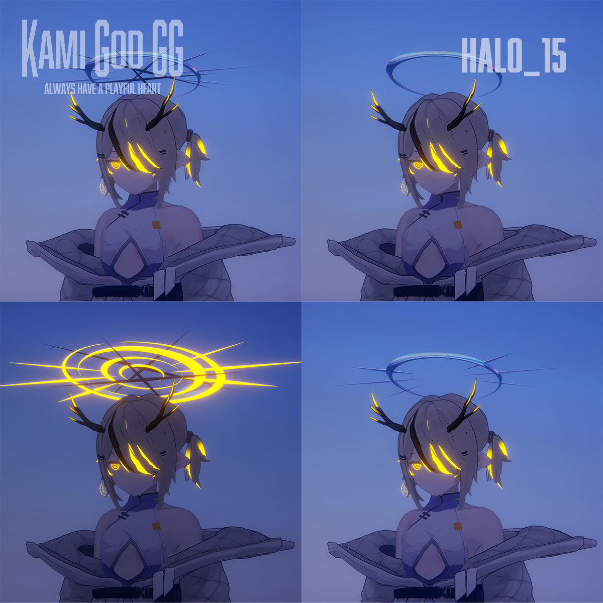 【VRChat想定】PB対応 神GODヘイロー015 天使の輪 / Angel halo - kamigodgg - BOOTH