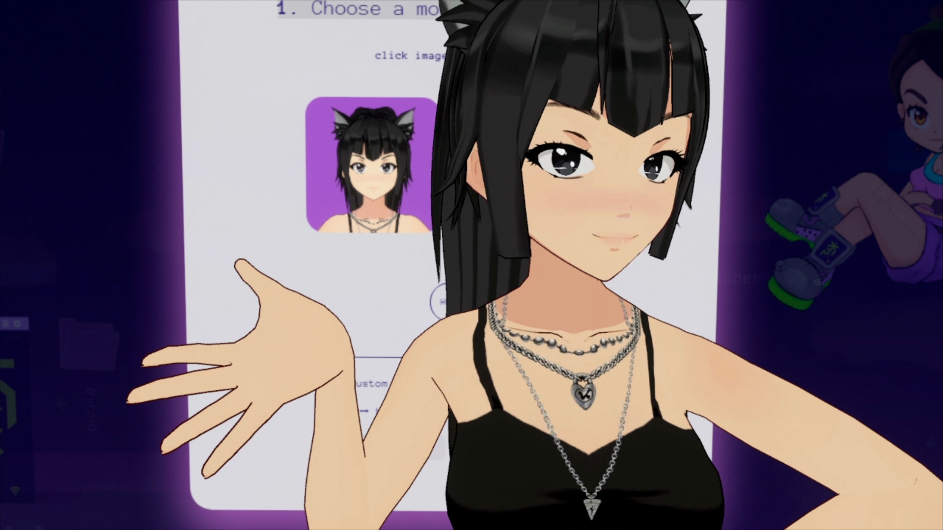 Vroid Free 3D Model Nekochan Kitzoomer BOOTH