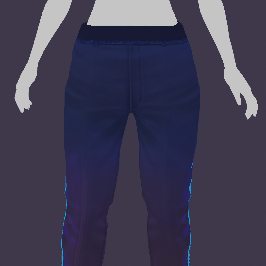 Vroid Pants Blue Fantasy - Kitzoomer - BOOTH